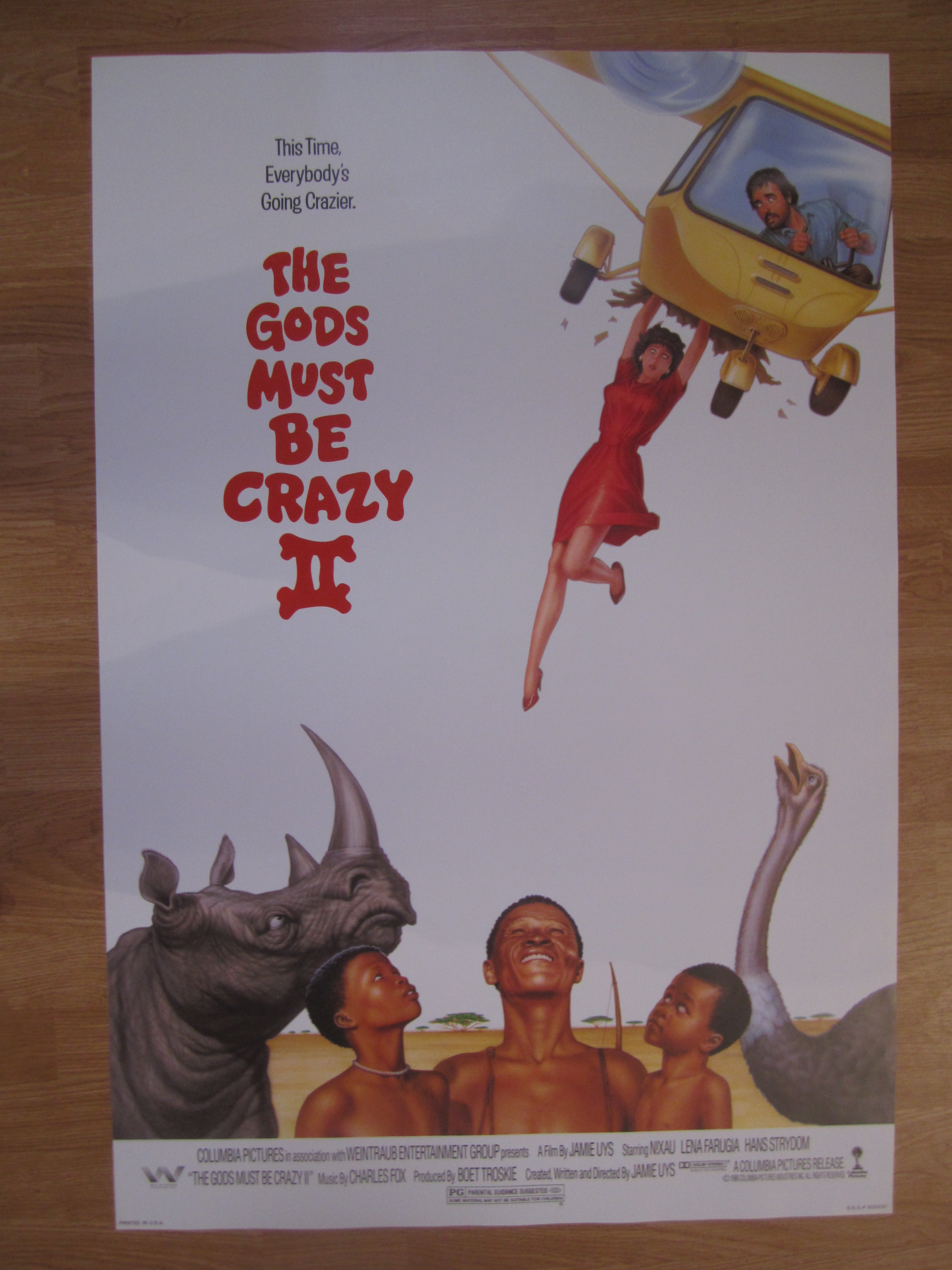 How much is THE GODS MUST BE CRAZY II Original American One Sheet ...