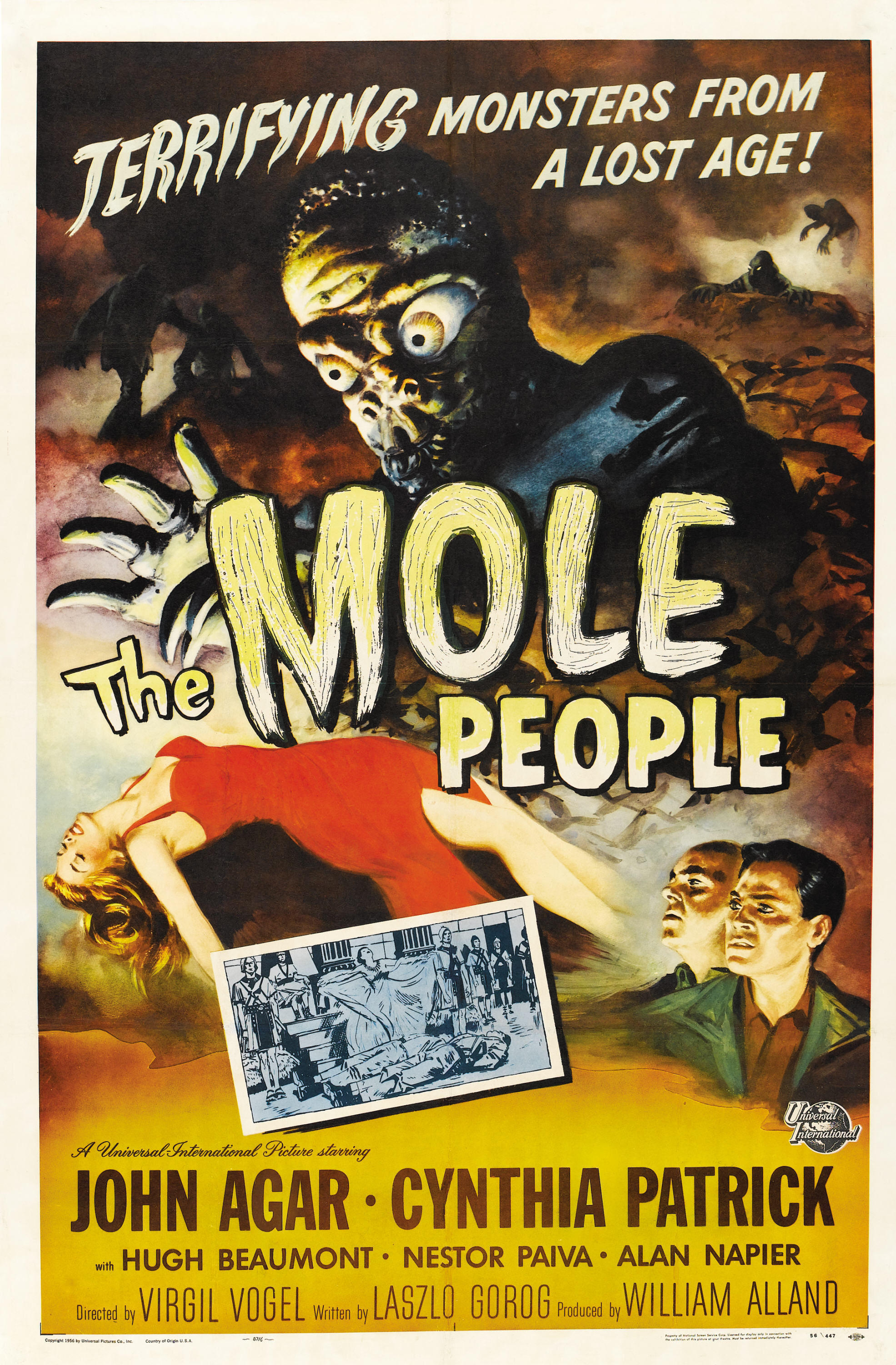 How much is THE MOLE PEOPLE Original American One Sheet (Universal ...