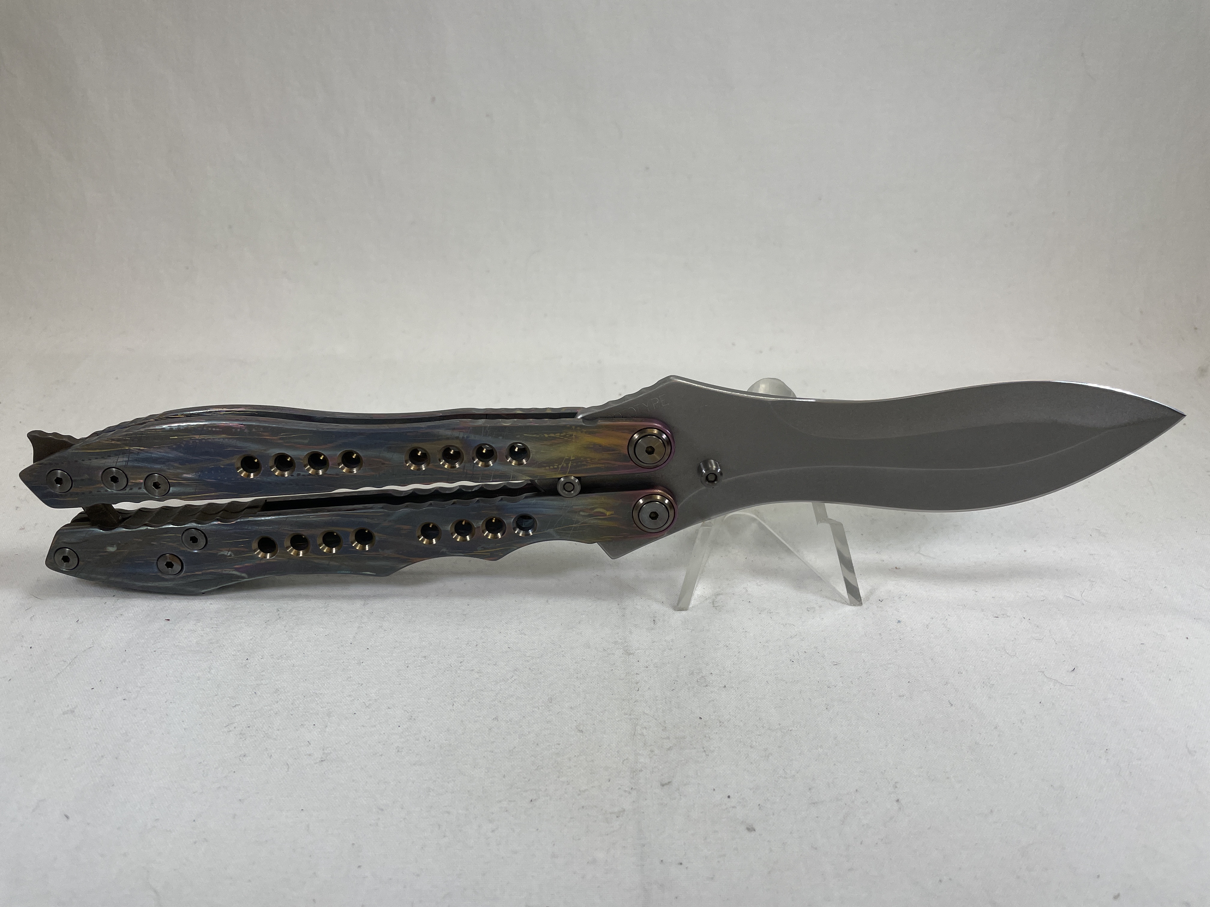 NEIL BLACKWOOD Custom Prototype Spectrum Ti Balisong Butterfly
