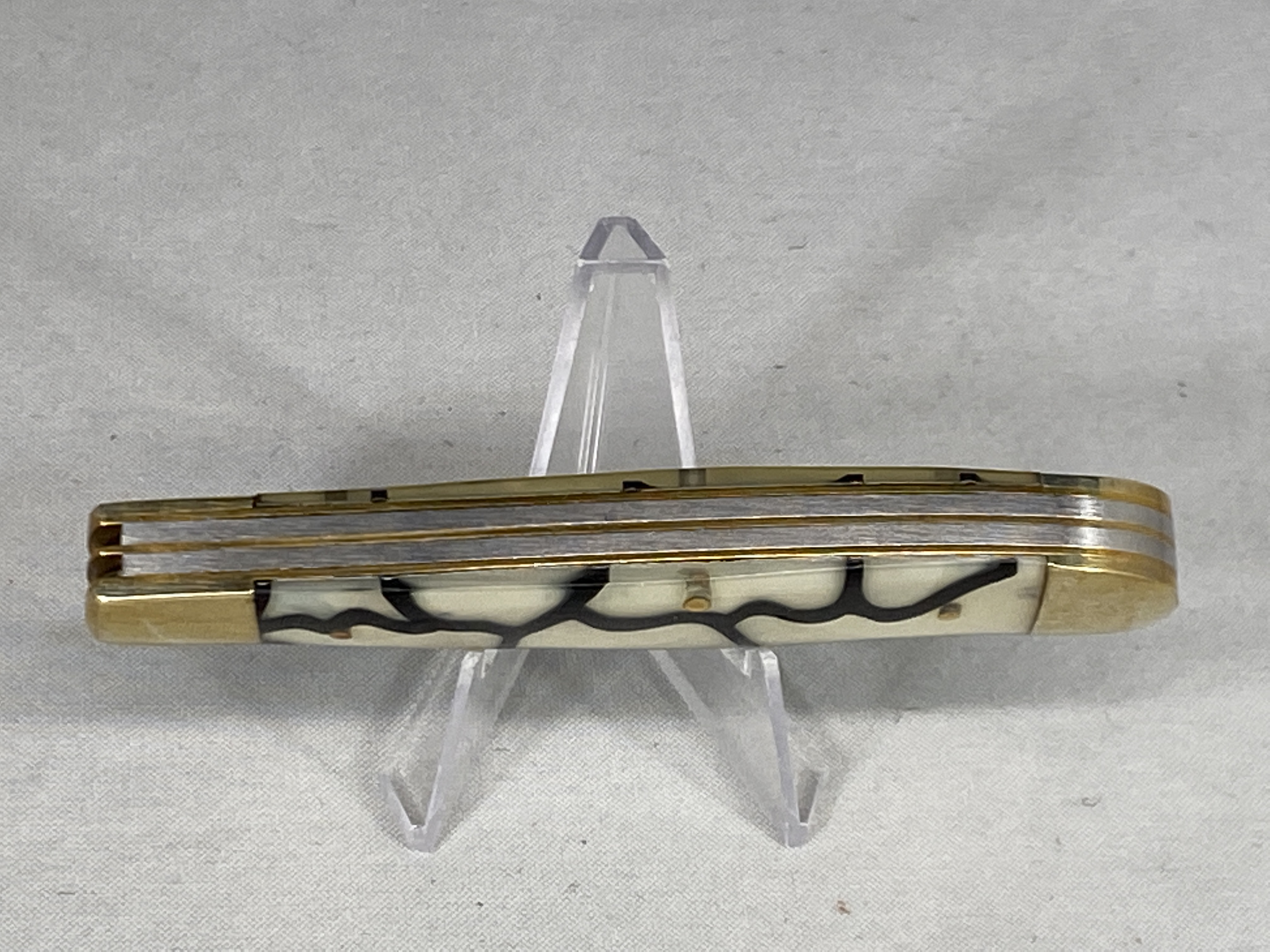 CHEROKEE STONEWORKS CSW-108MOPJS Genuine Mother of Pearl Trapper MINT ...