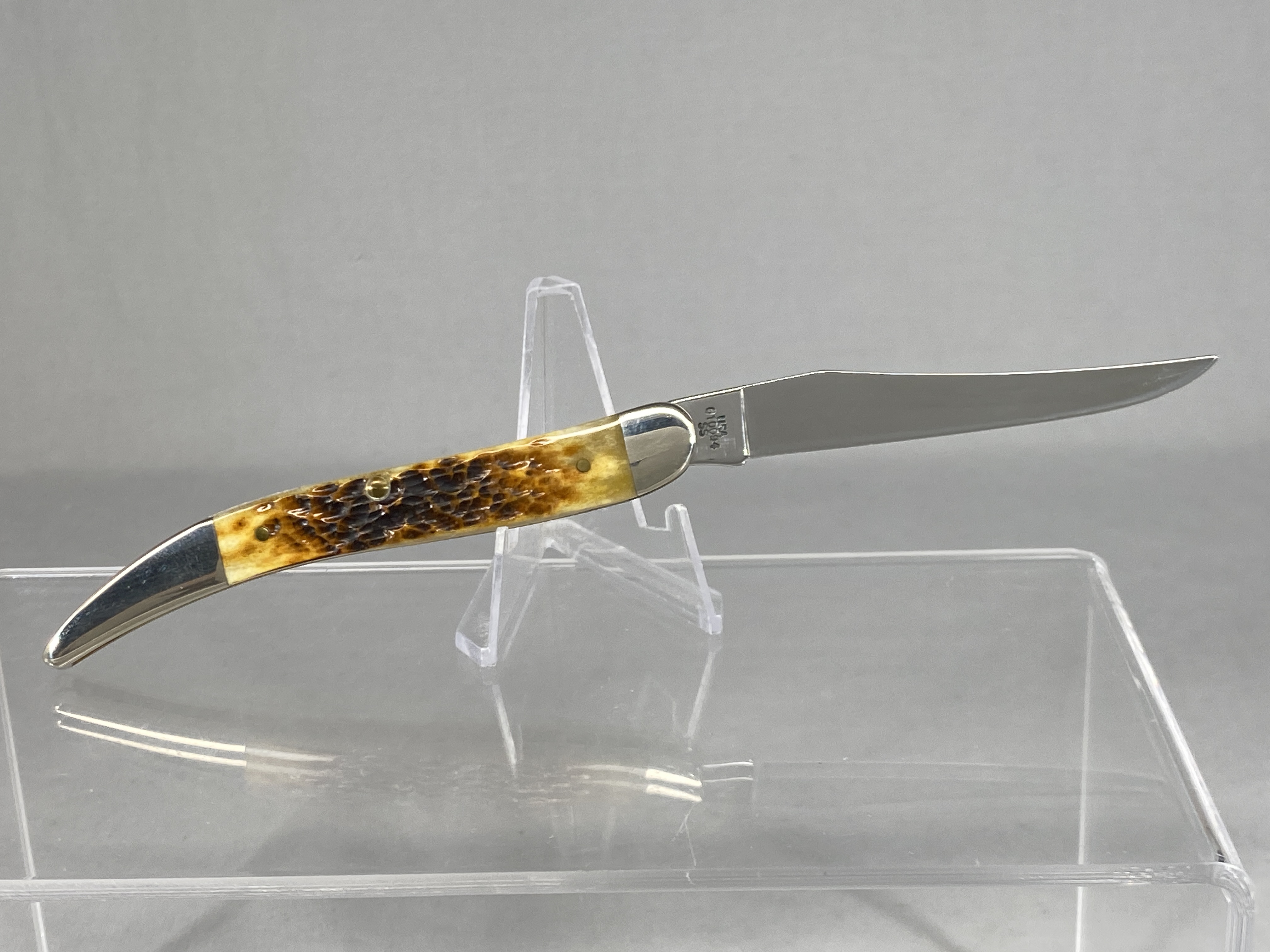 2001 CASE XX 610094 SS Jigged Bone Medium Toothpick MINT