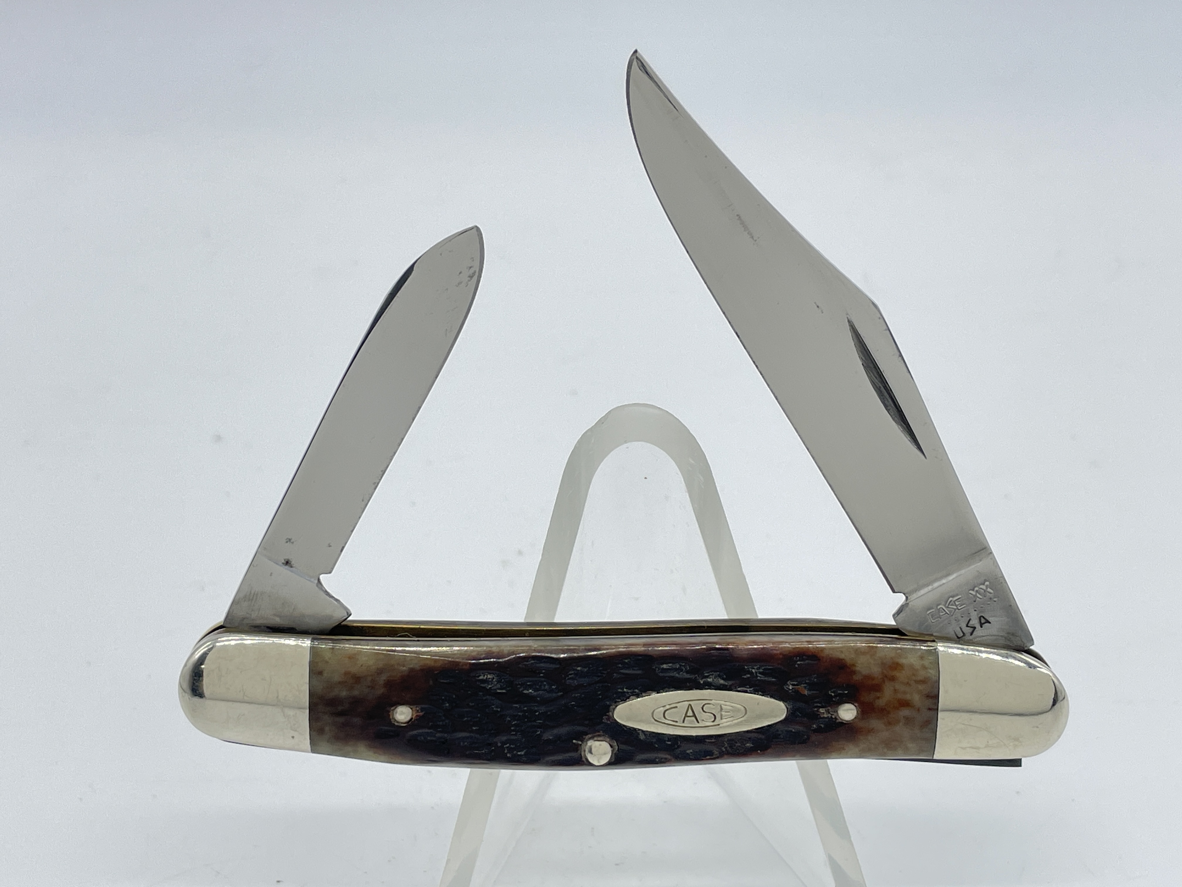 1980 CASE XX USA 06247PEN SS Jigged Bone Pen MINT