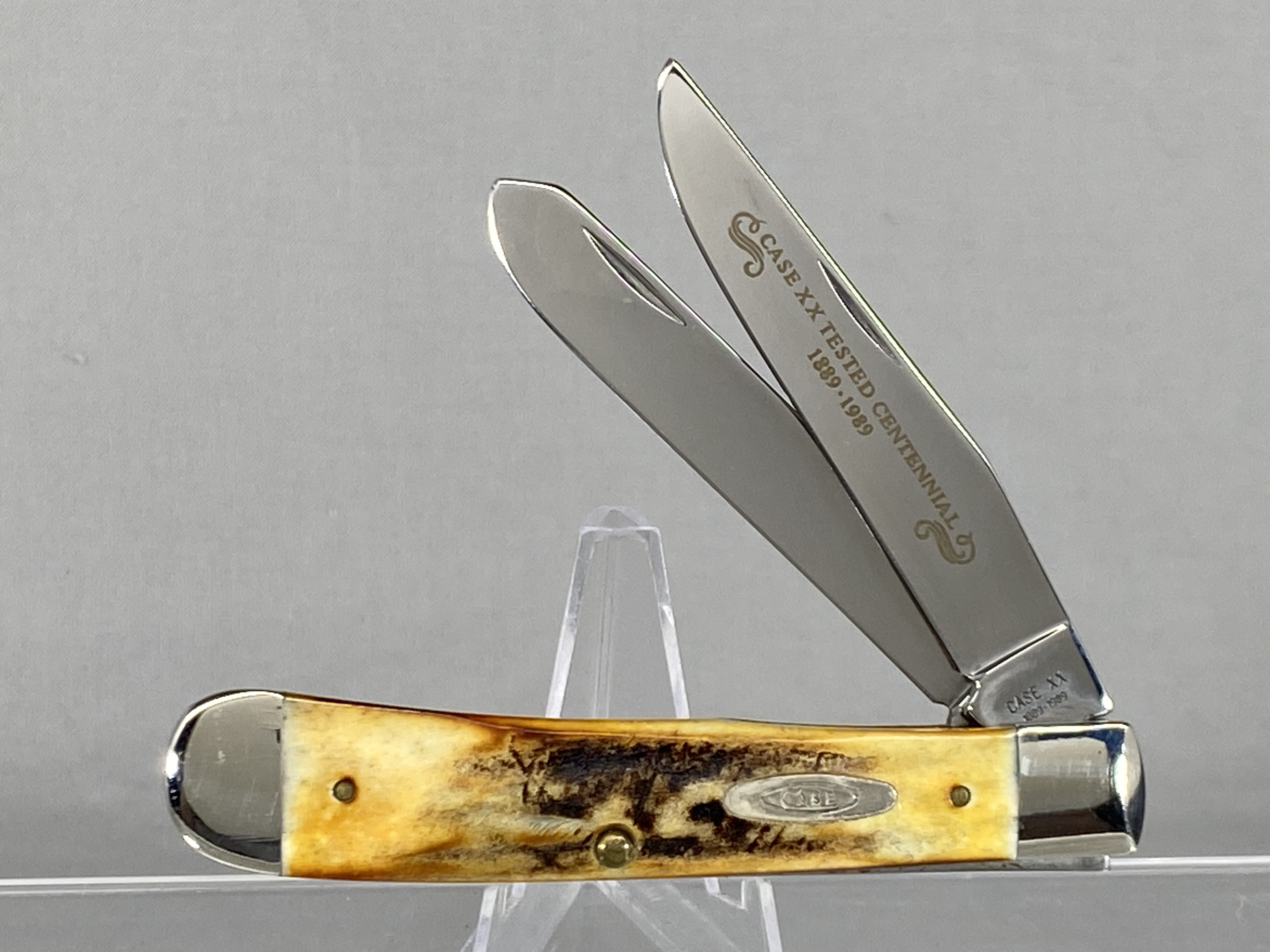 1989 CASE XX USA 5254 SSP Stag TESTED CENTENNIAL Trapper MINT