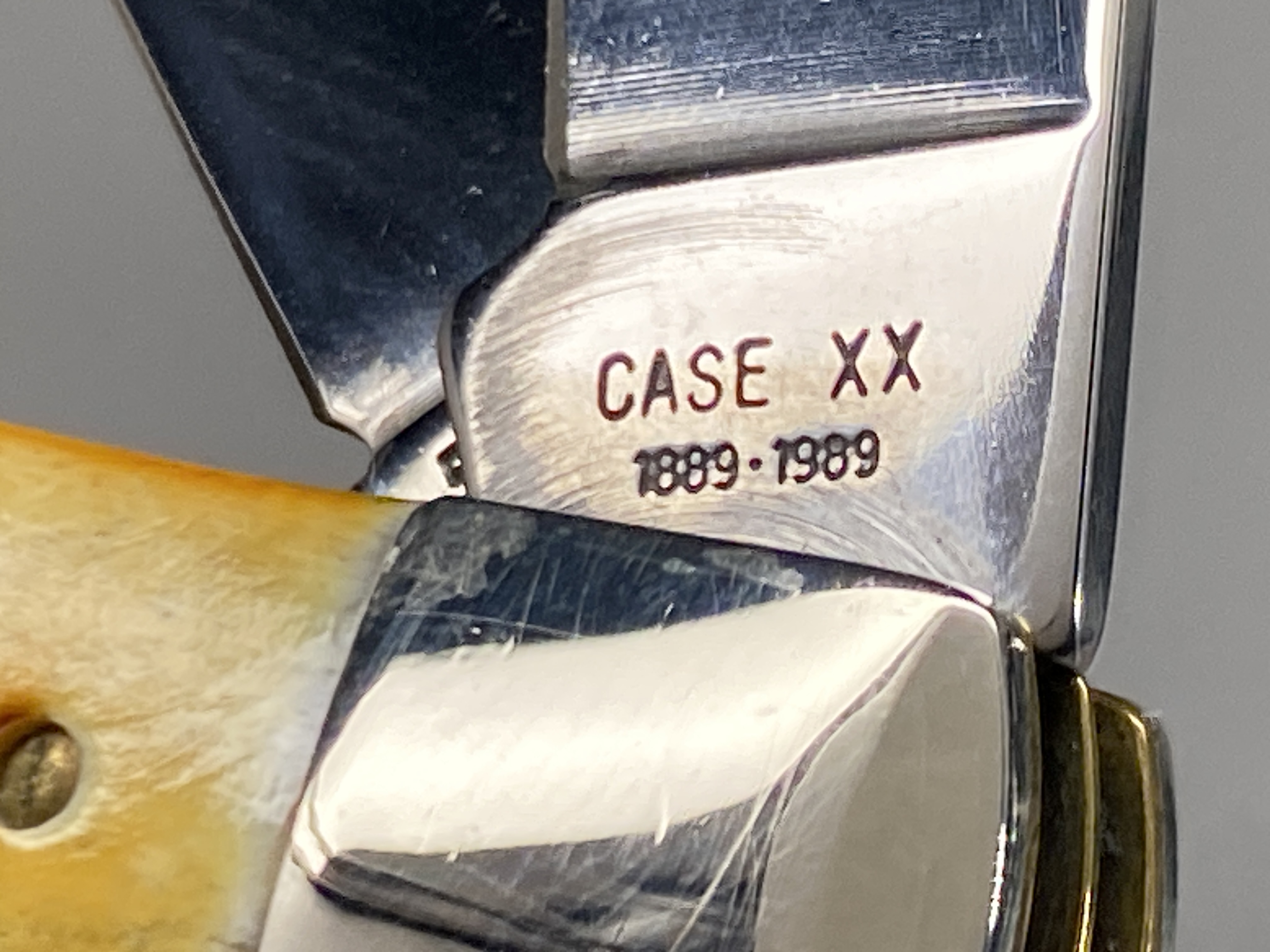 1989 CASE XX USA 5254 SSP Stag TESTED CENTENNIAL Trapper MINT