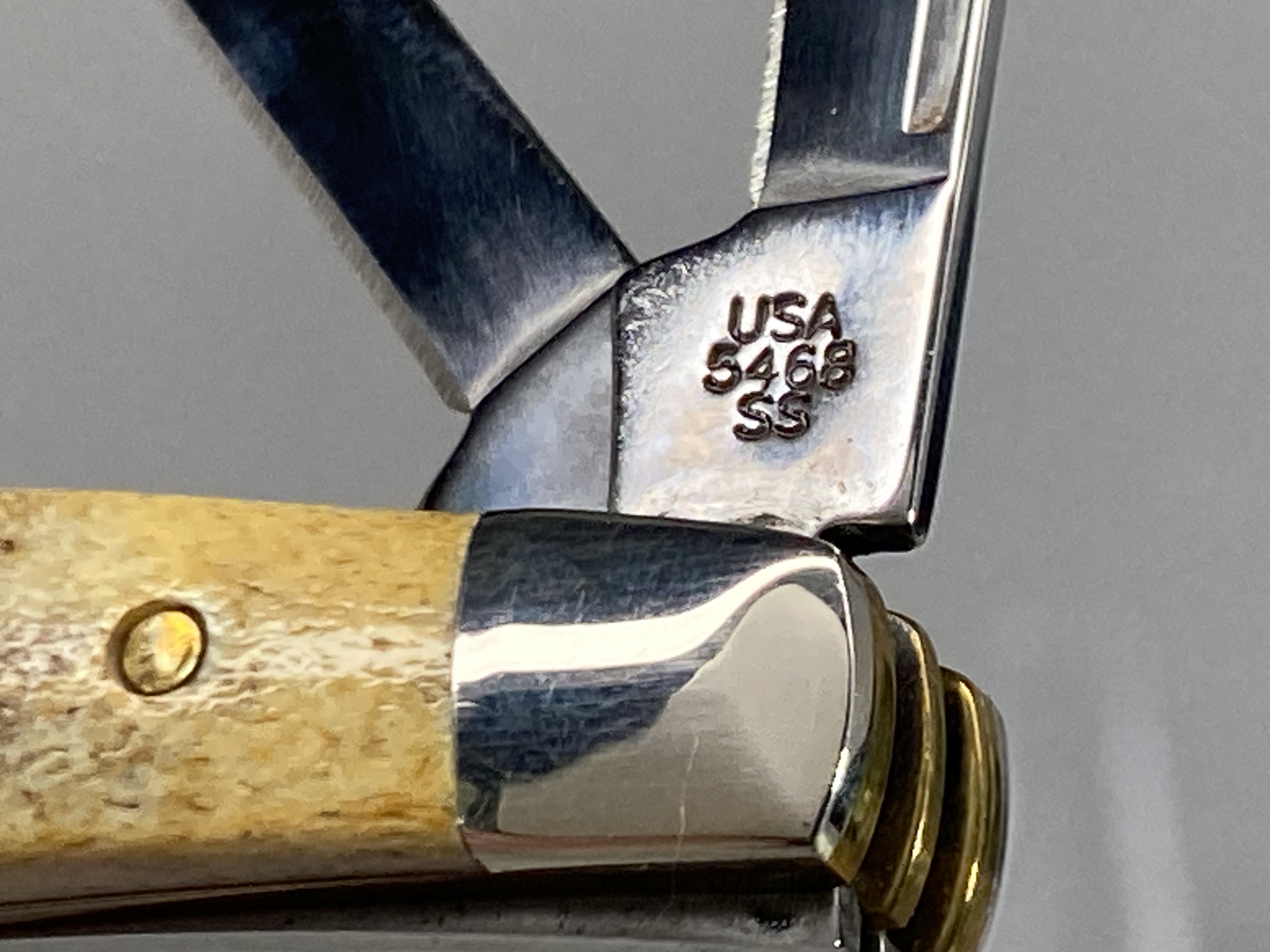 2005 CASE XX USA 5468 SS Stag TESTED Ruger Shield Small Congress MINT