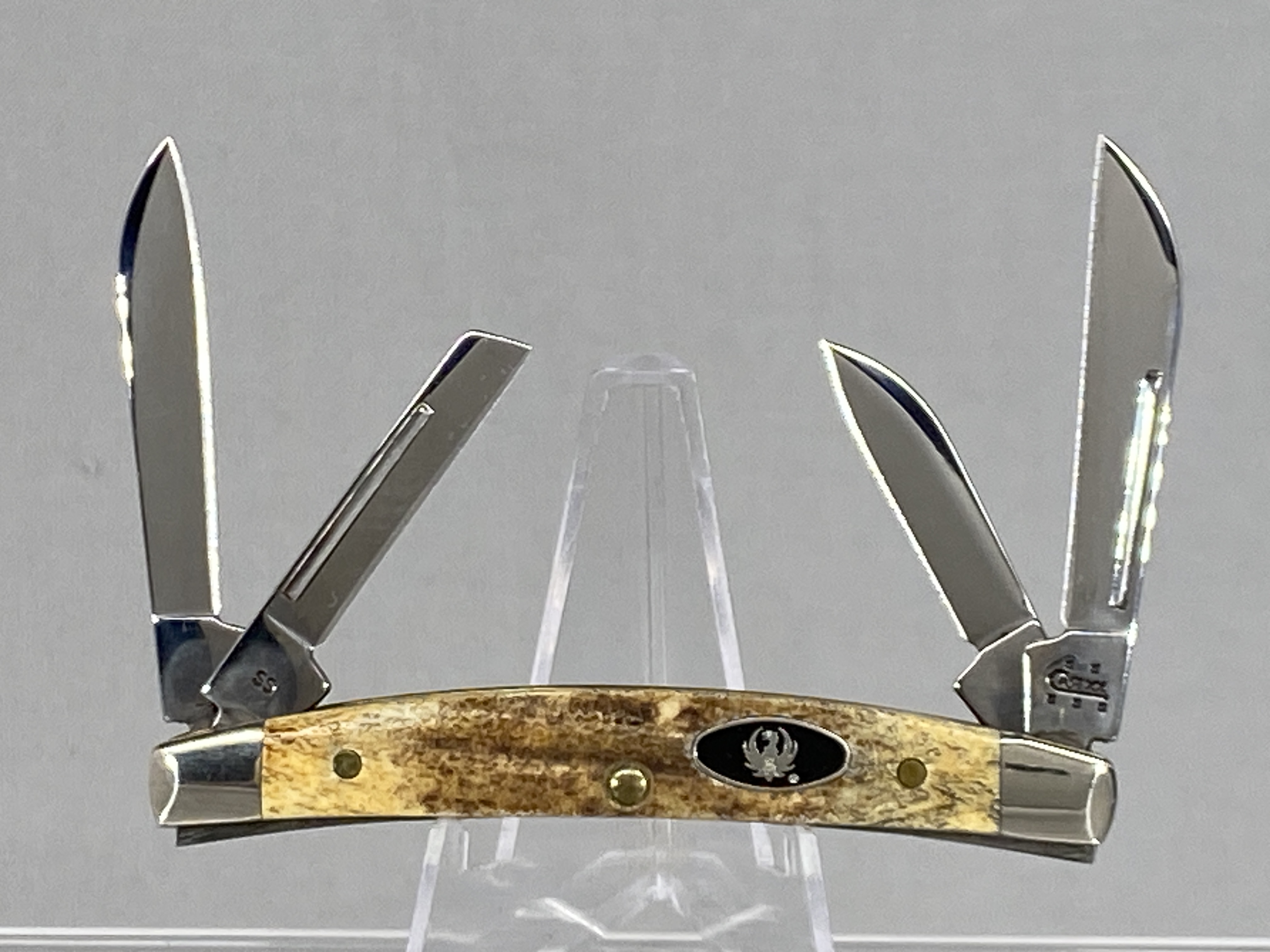 2005 CASE XX USA 5468 SS Stag TESTED Ruger Shield Small Congress MINT