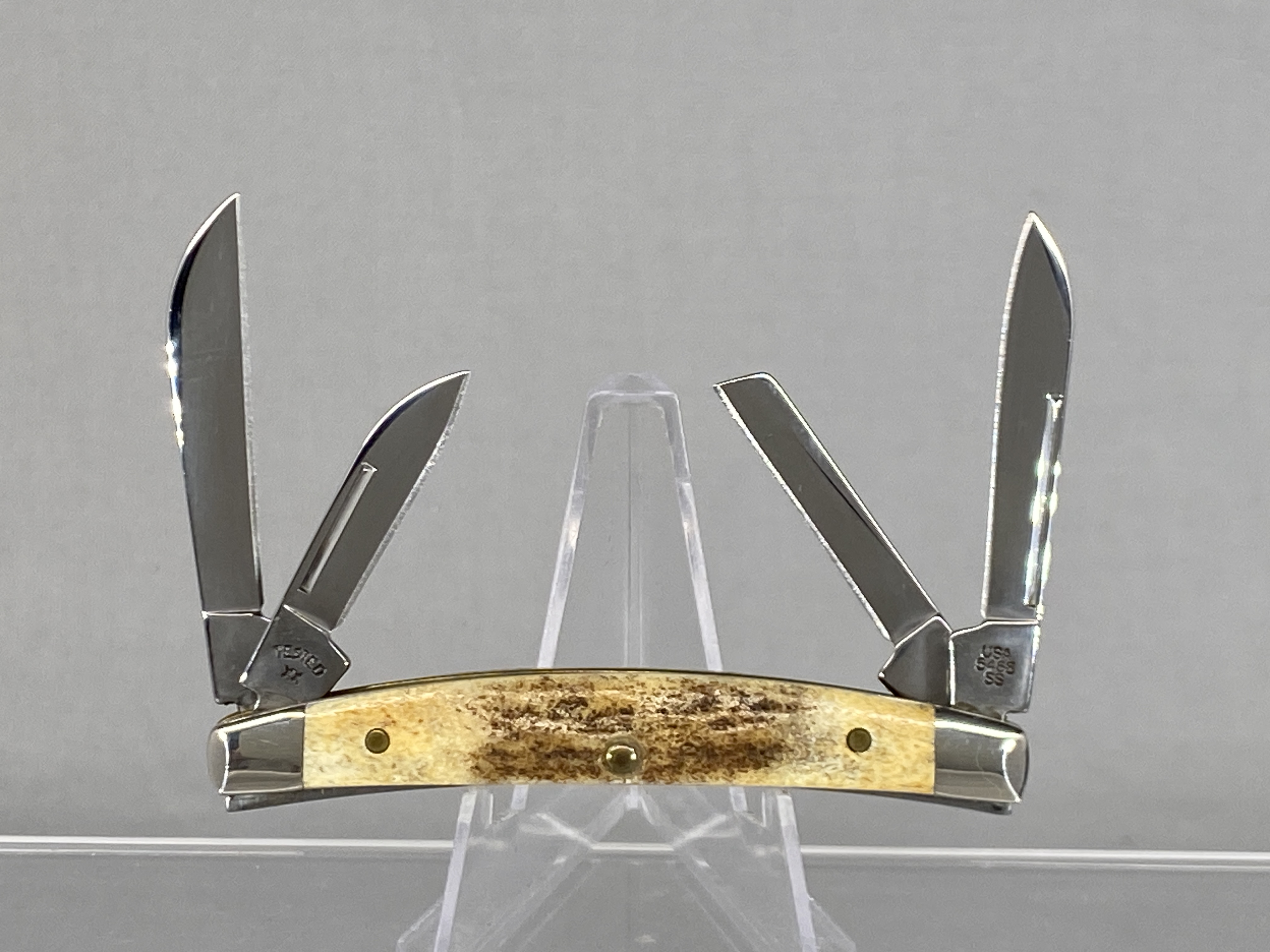 2005 CASE XX USA 5468 SS Stag TESTED Ruger Shield Small Congress MINT