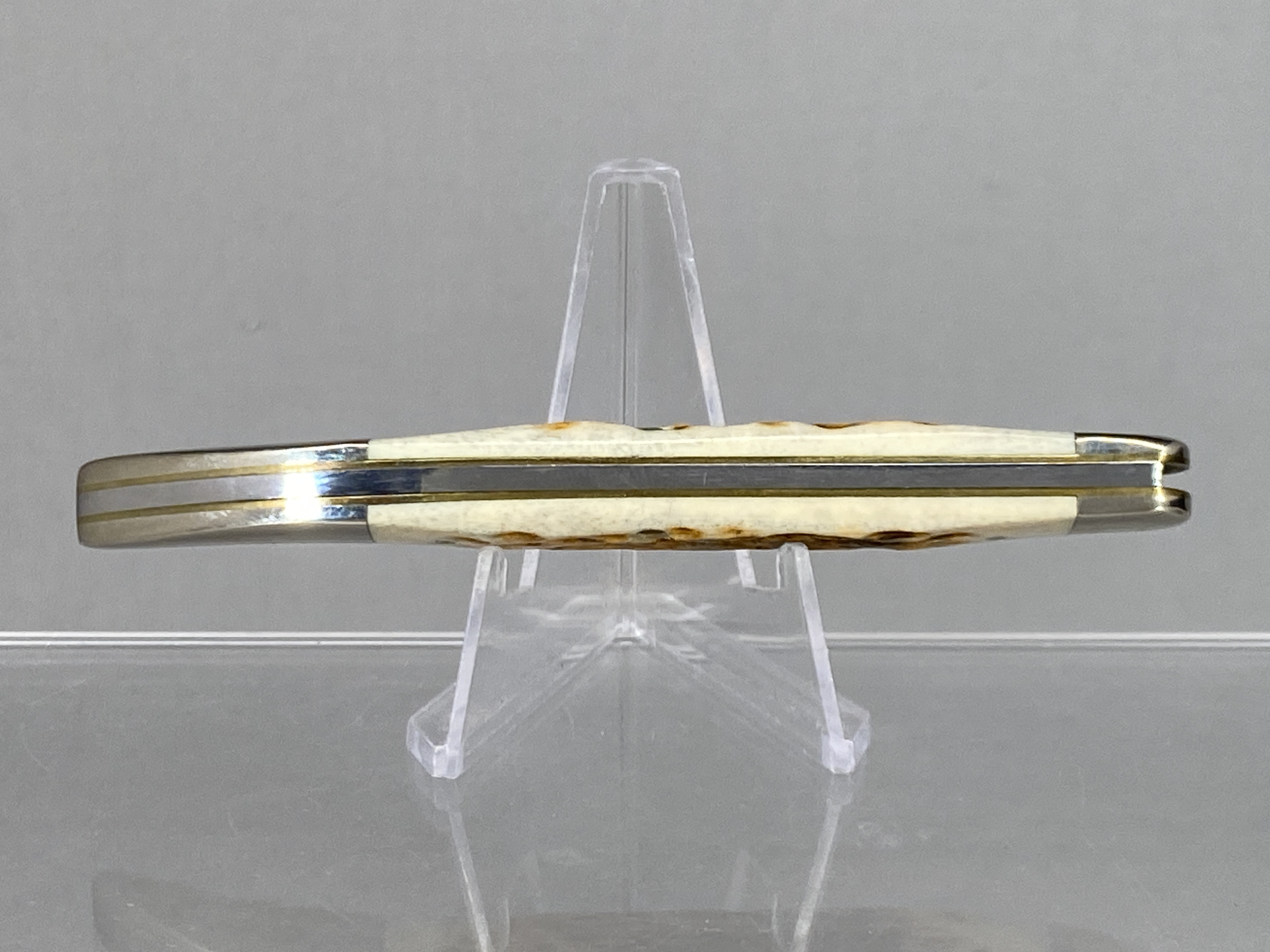 2001 CASE XX USA 610094 SS Burnt Amber Jigged Bone Toothpick MINT IN BOX