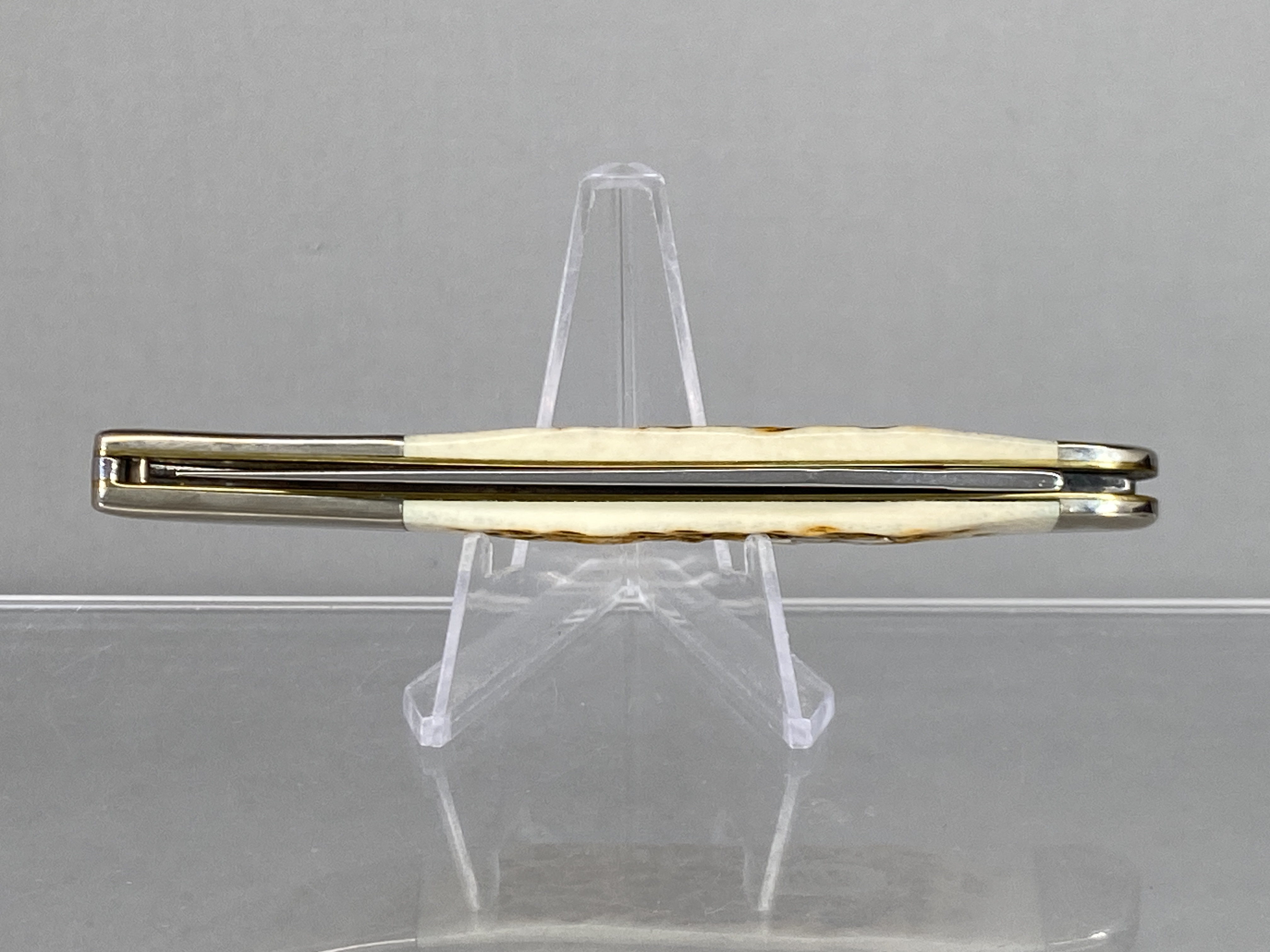 2001 CASE XX USA 610094 SS Burnt Amber Jigged Bone Toothpick MINT IN BOX