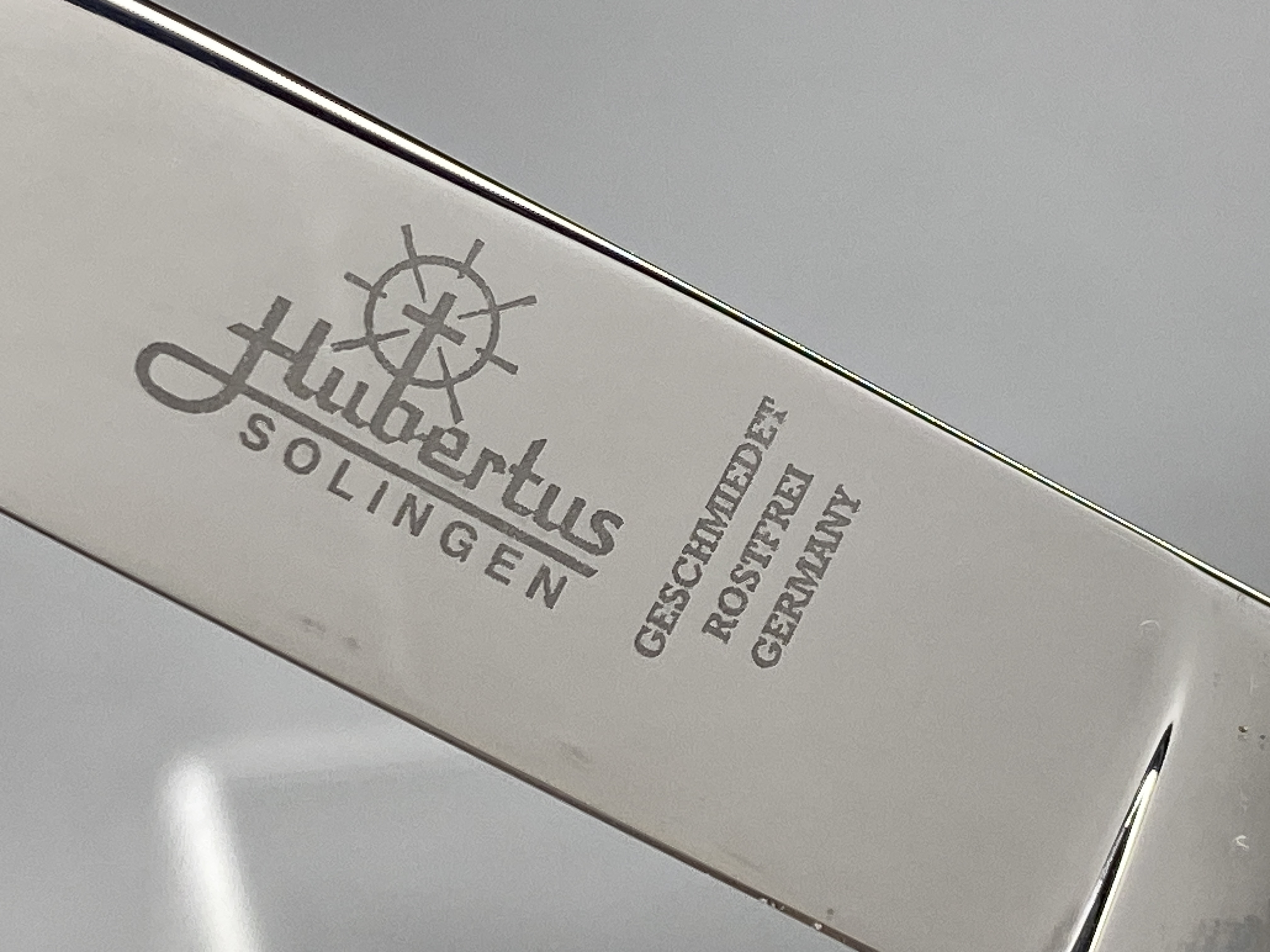 HUBERTUS Solingen SS Stag Handle Single Blade Automatic MINT