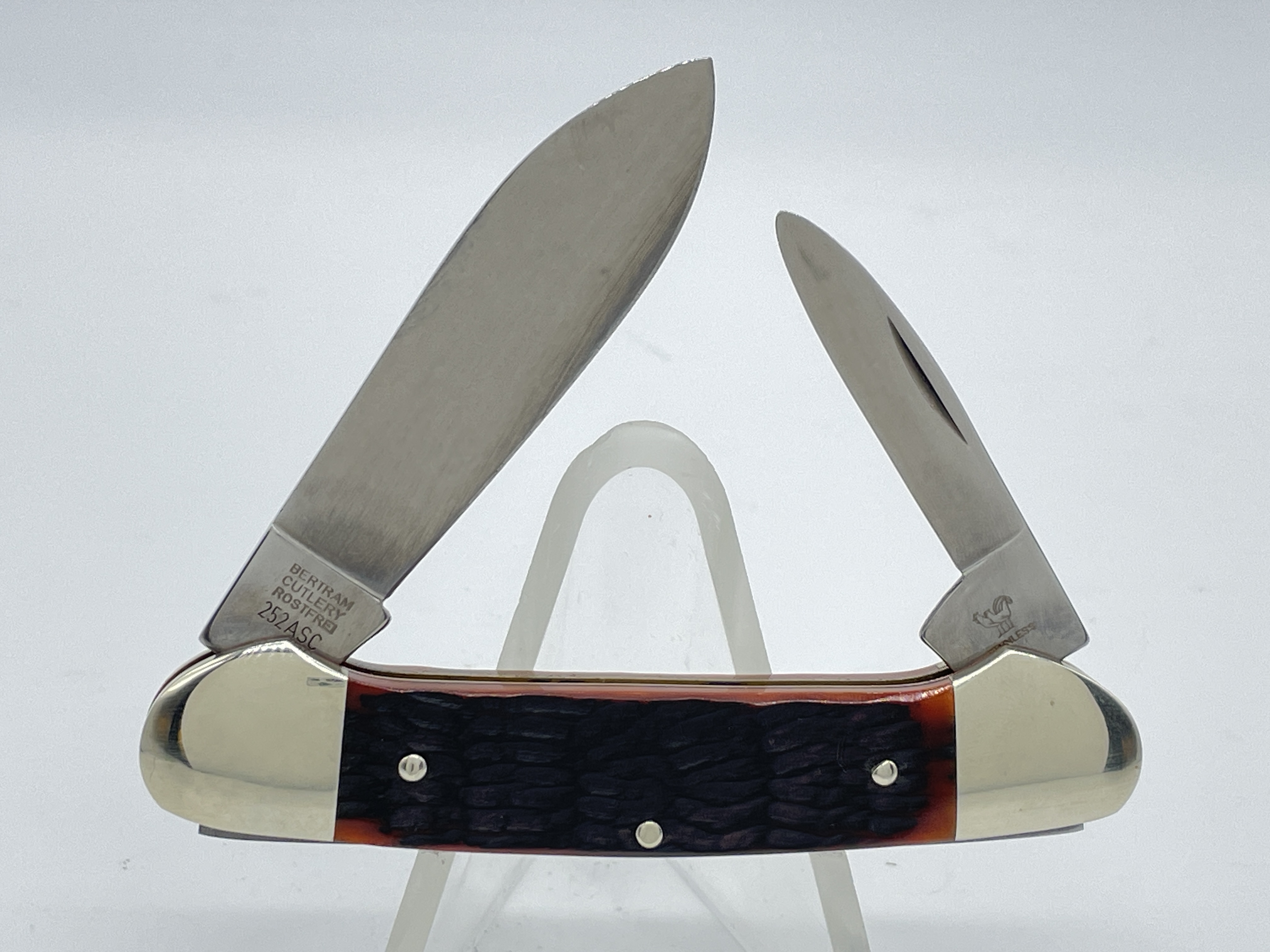 HEN & ROOSTER Solingen 252 ASC Autumn Second Cut Bone Canoe MINT