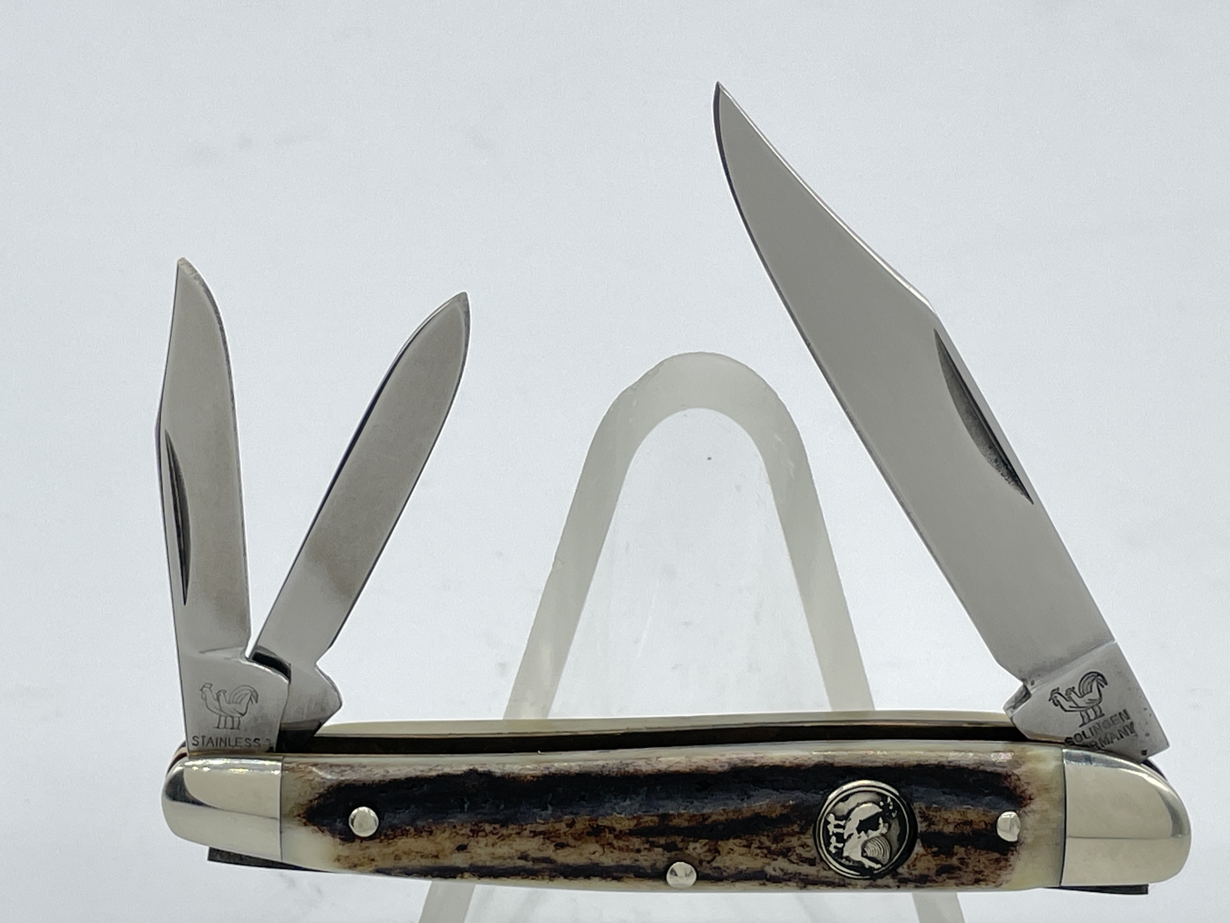 HEN & ROOSTER 203 DS Genuine Fat Stag Small Whittler MINT