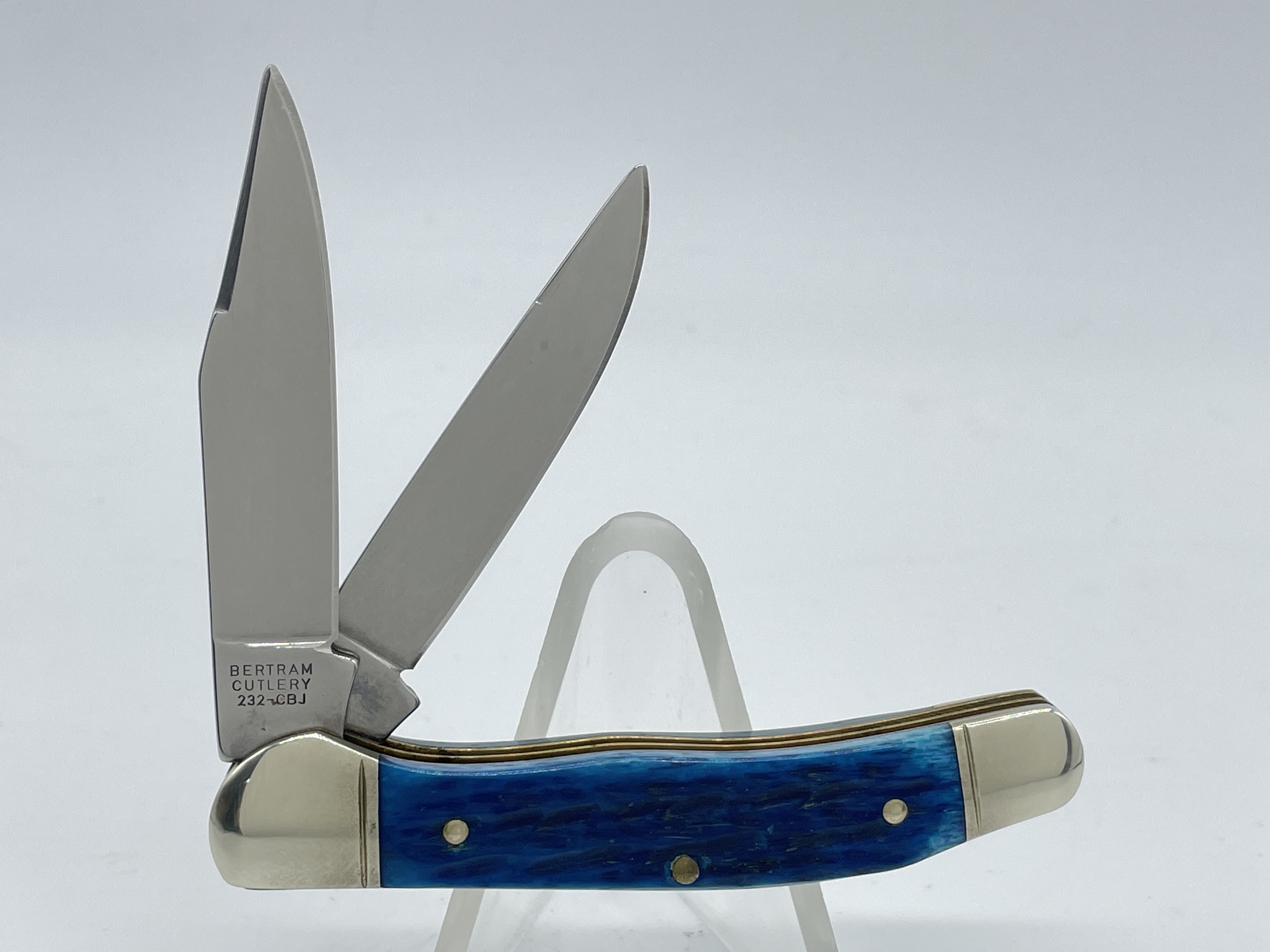 HEN & ROOSTER Solingen 232 CBJ Blue Jigged Bone Copperhead MINT