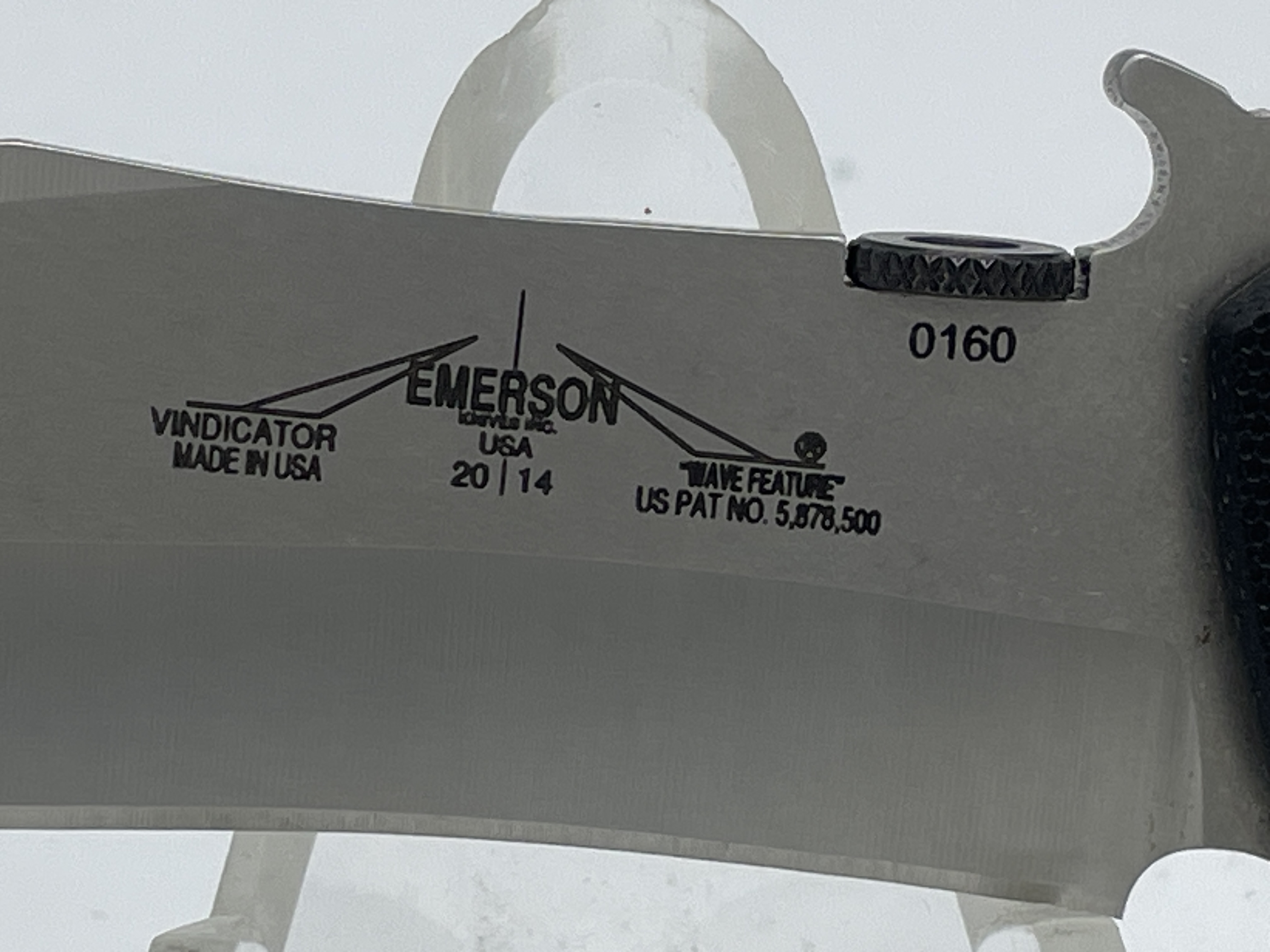 2014 EMERSON USA EK3200 Black G10 Tactical Liner Lock Vindicator MINT ...
