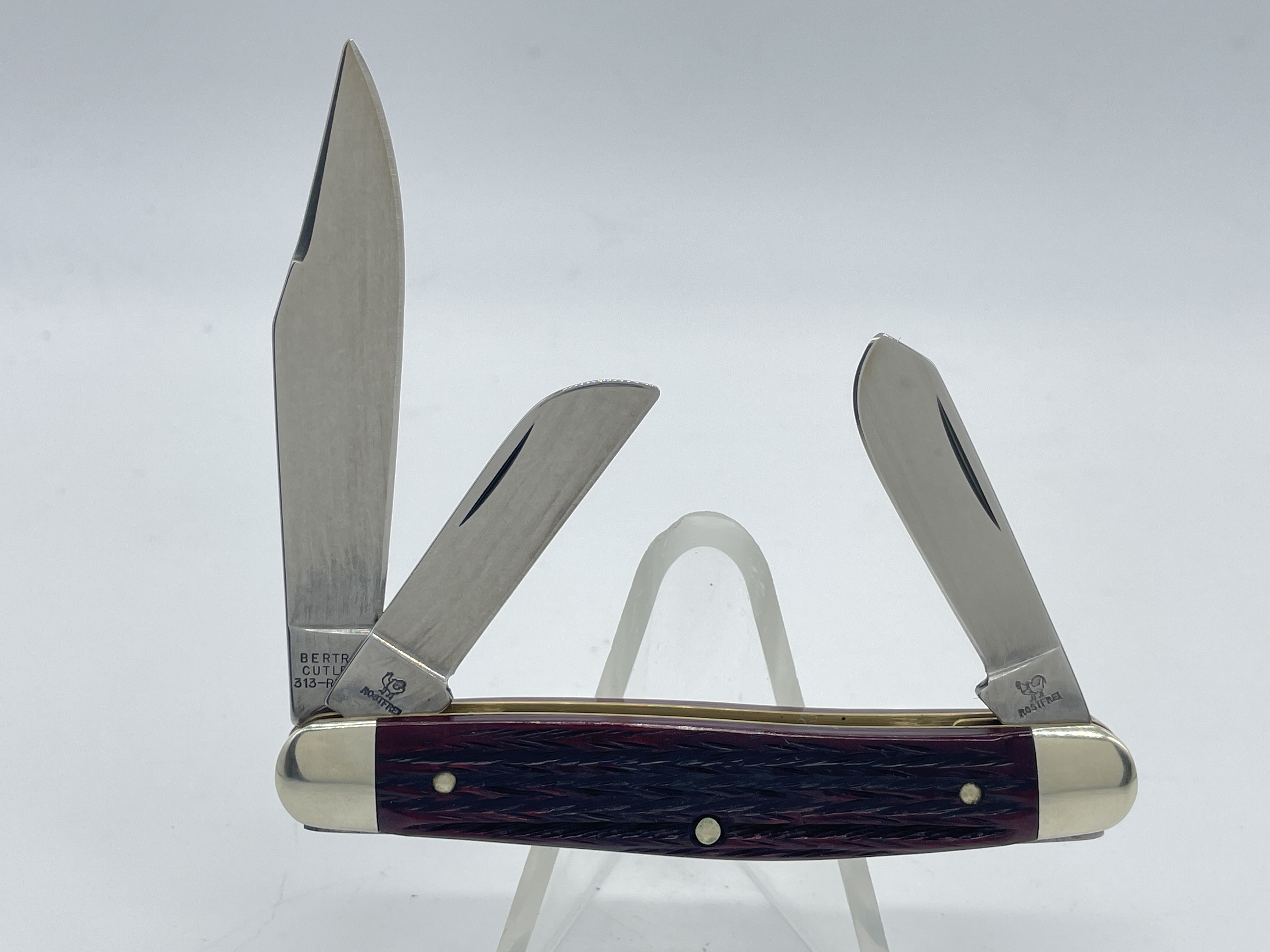 HEN & ROOSTER Solingen 313 RPB/CR Cattle Rustler Red Bone Stockman MINT