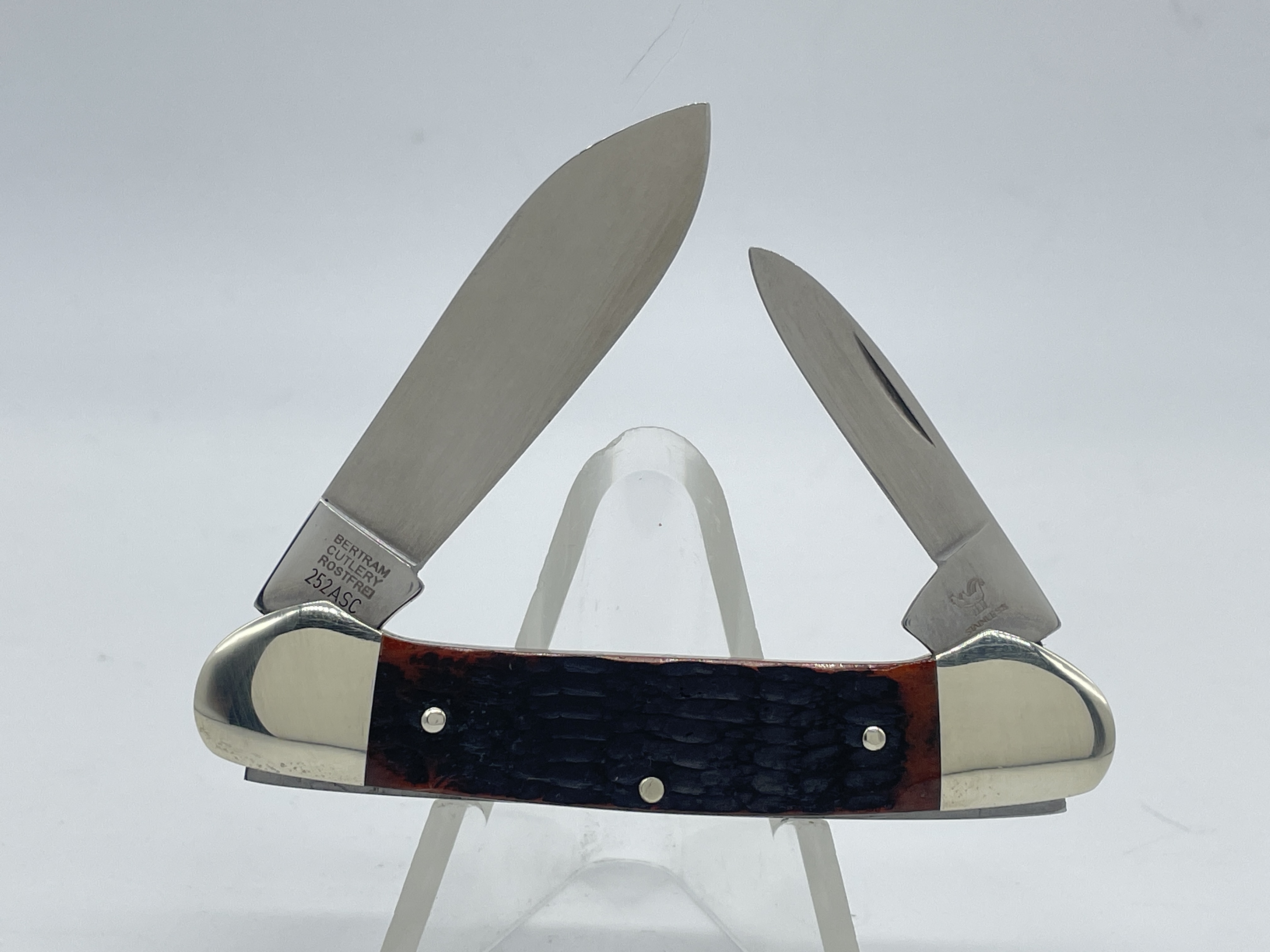HEN & ROOSTER Solingen 252 ASC Jigged Bone Canoe MINT