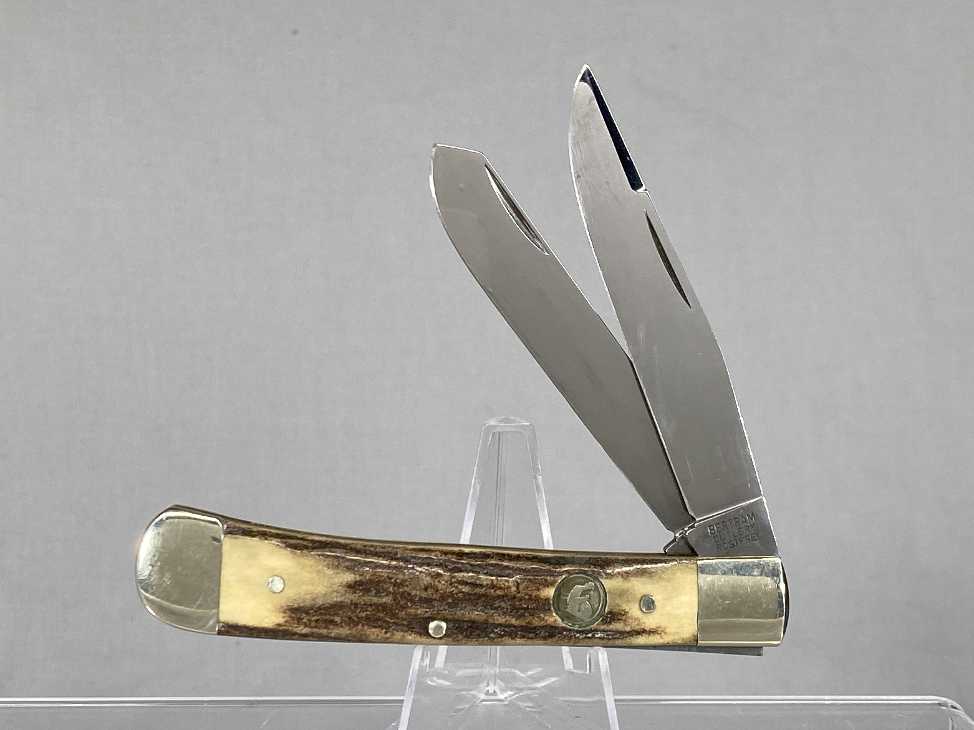 Early HEN & ROOSTER Solingen (312?) Genuine Stag Trapper NEAR MINT