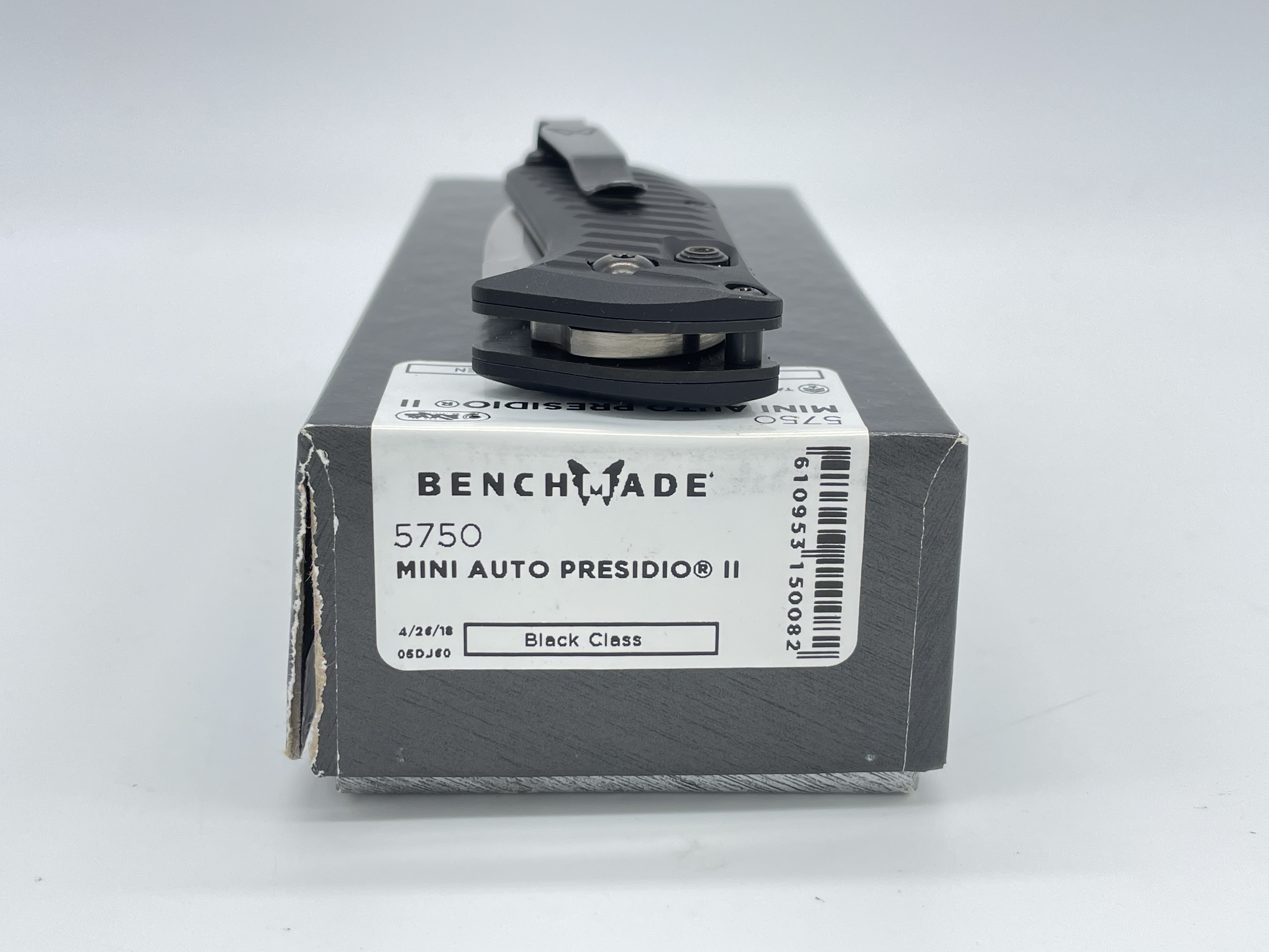 2018 BENCHMADE USA 5750 Mini Auto Presidio II S30V Black Axis Lock MINT ...