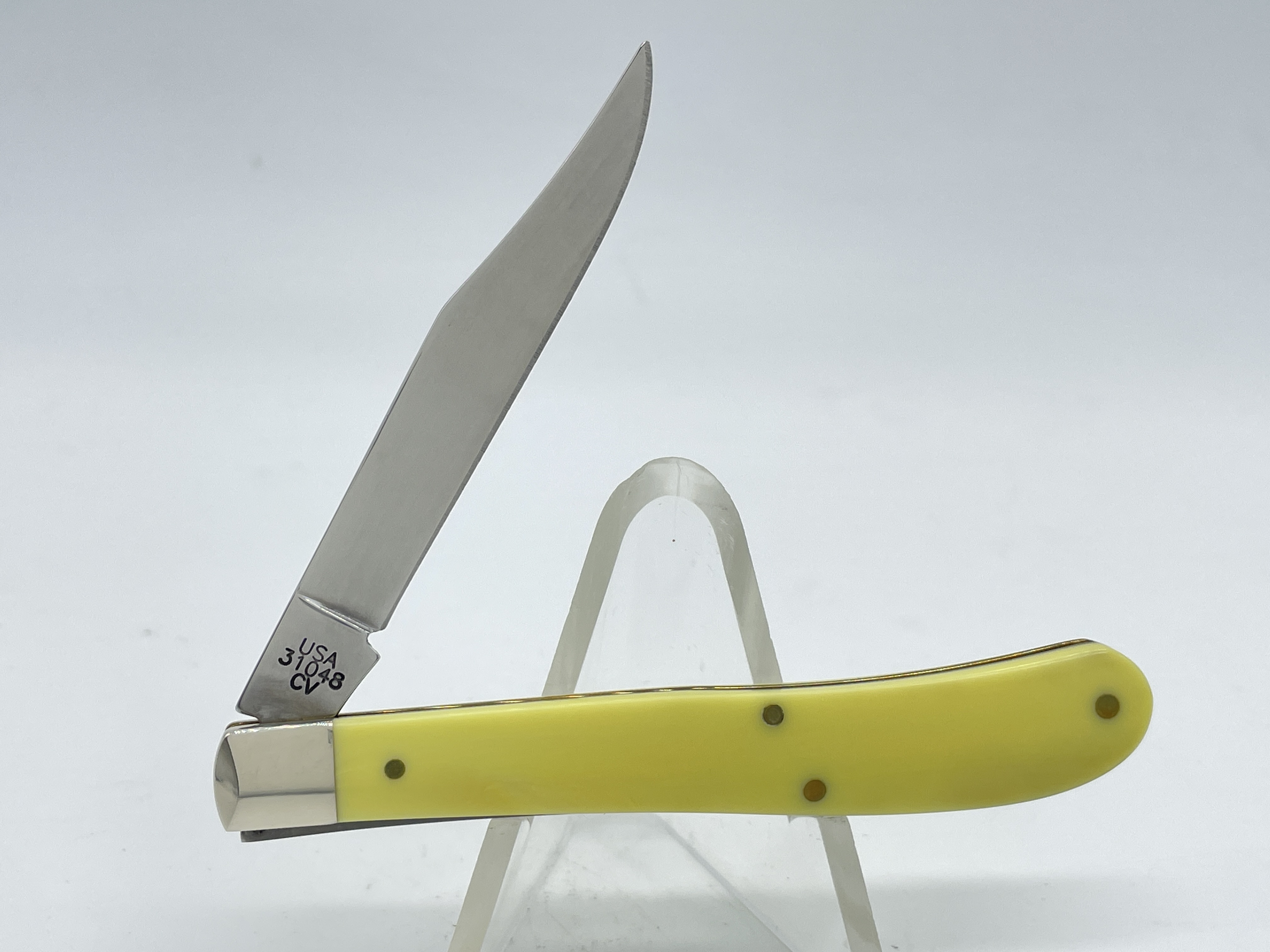 2014 CASE XX 31048 CV Yellow Slim Line Trapper MINT