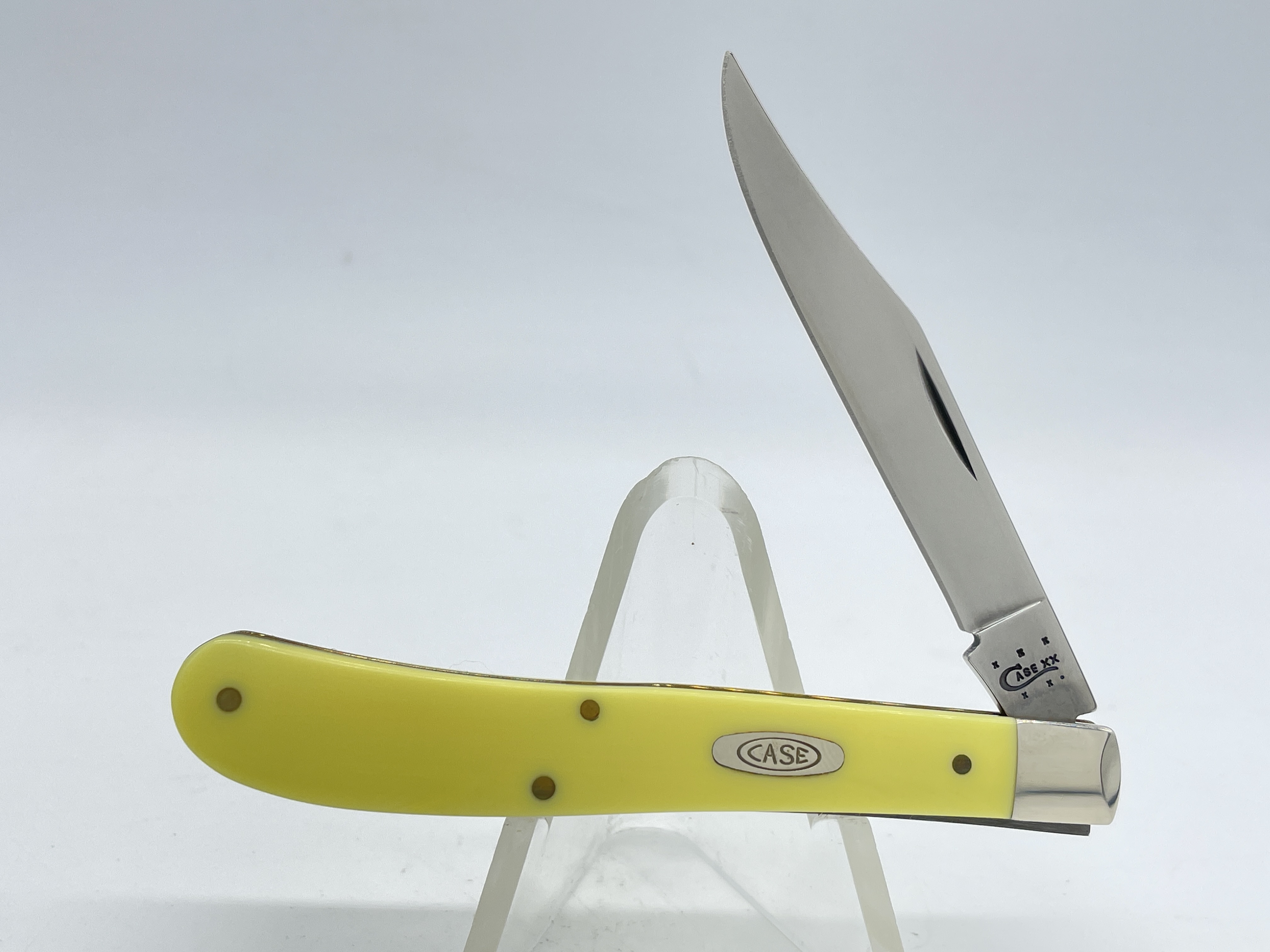 2014 CASE XX 31048 CV Yellow Slim Line Trapper MINT