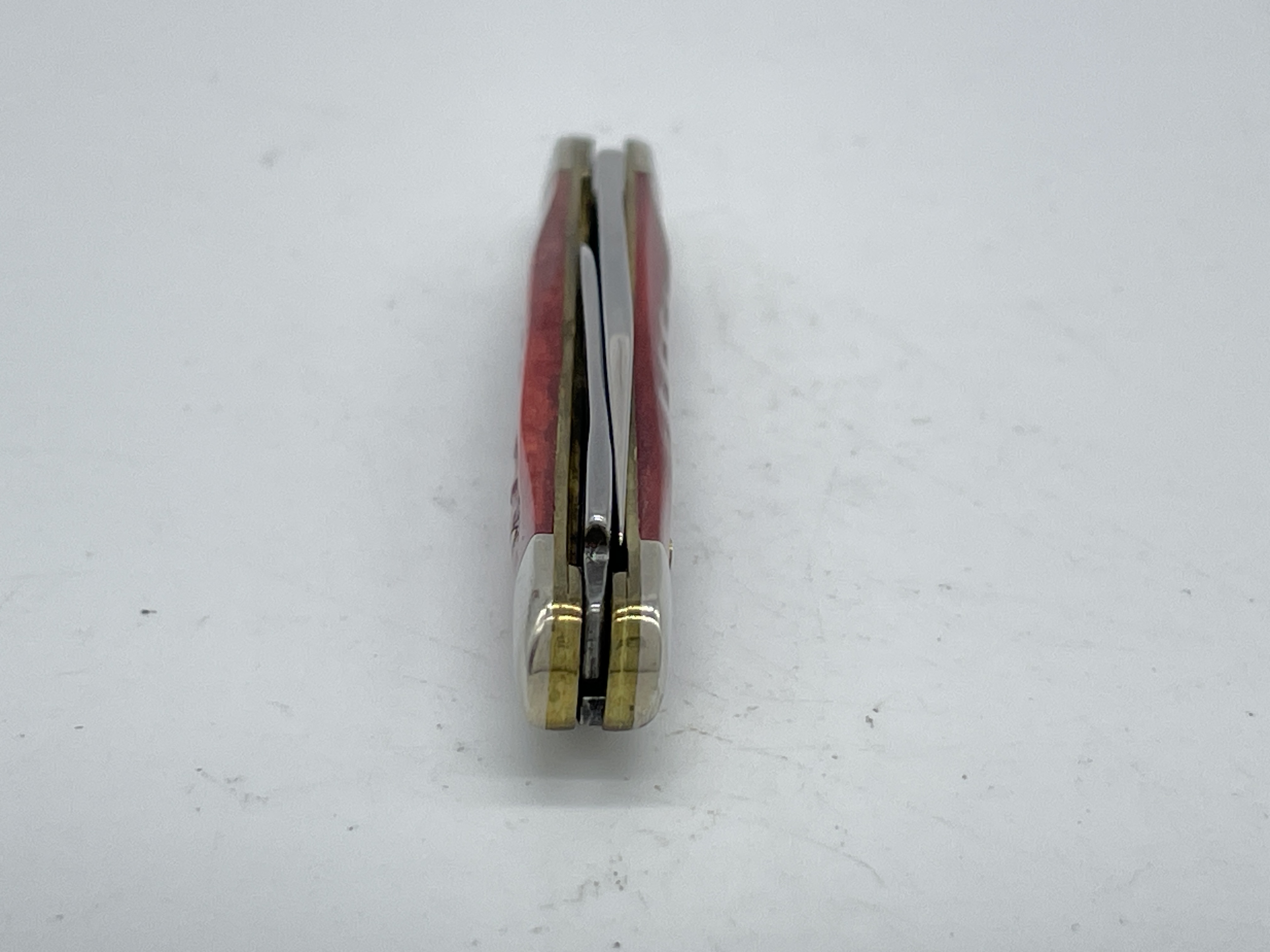 1996 CASE XX 6227 SS Dark Red Bone Pen Knife MINT