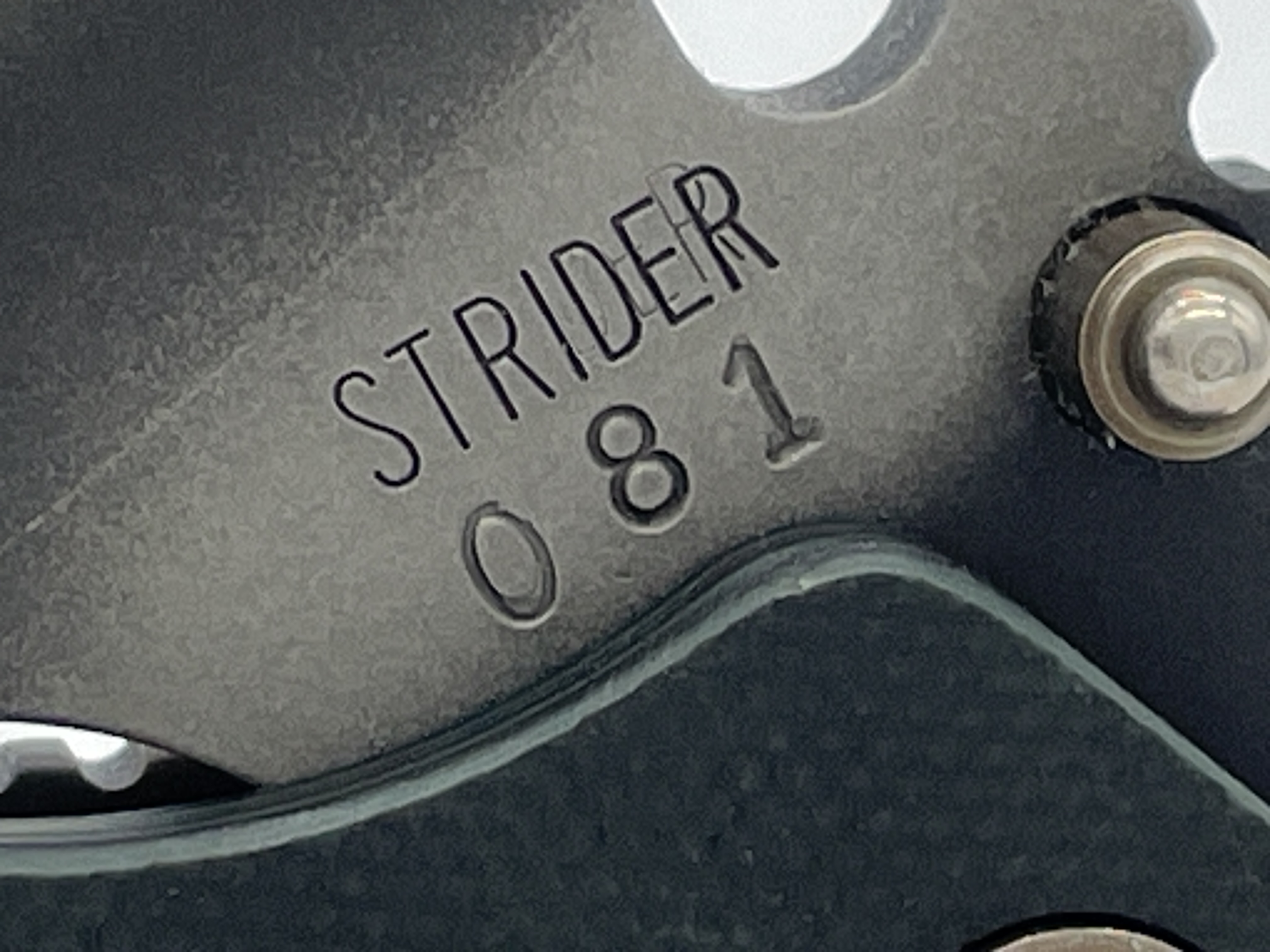 Rare Early STRIDER Gen 1 G10 Tiger Stripe S30V SnG Frame Lock MINT IN ...