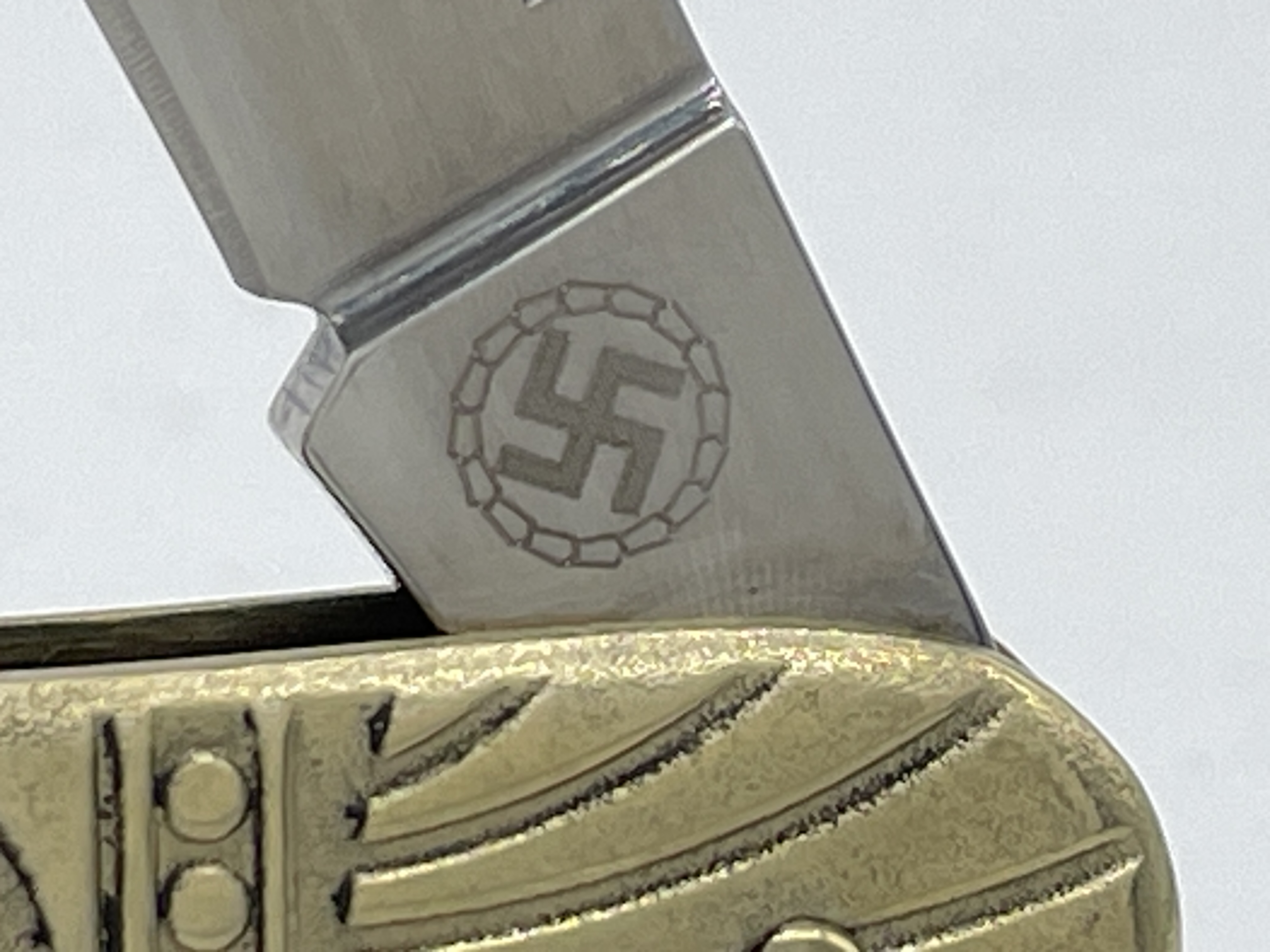 Drittes (Third) Reich Adolf Hitler Signature Nazi SS Brass Whittler IN BOX