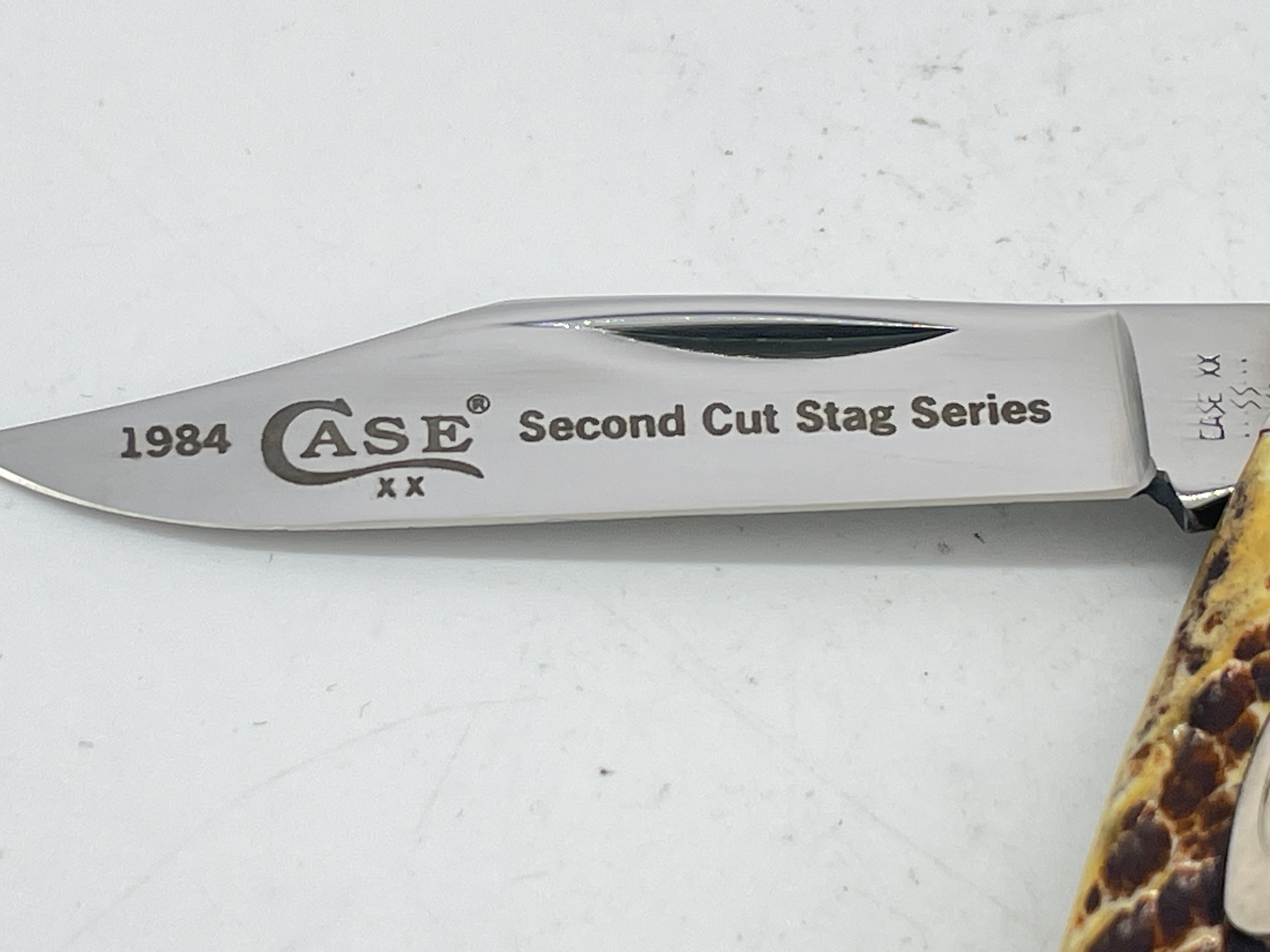 1984 CASE XX 5380 SS Second Cut Stag Series Carpenter's Whittler MINT