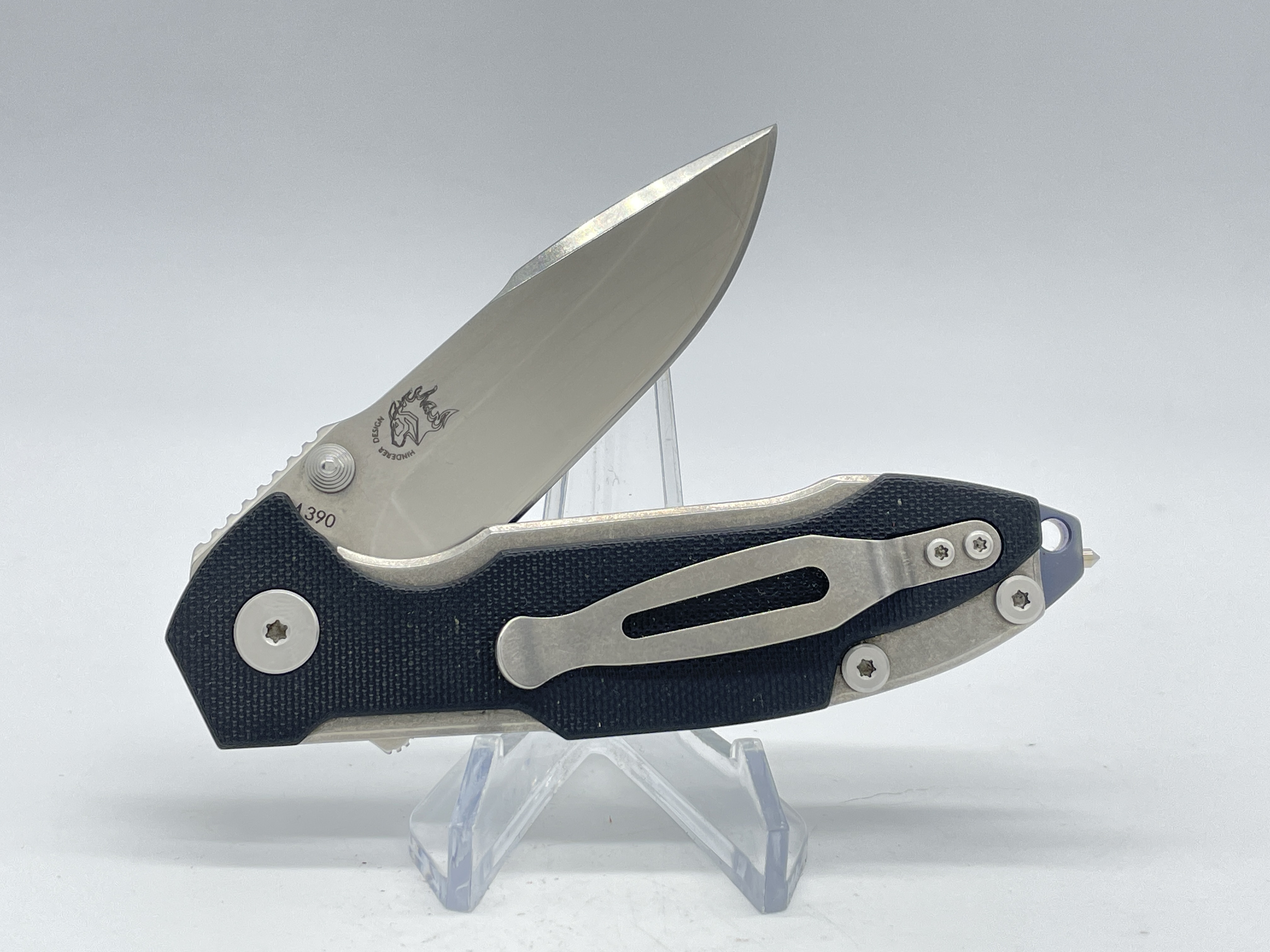 VIPER ITALY V5956GB Hinderer Design Black G10 Spanto Flipper Liner Lock ...