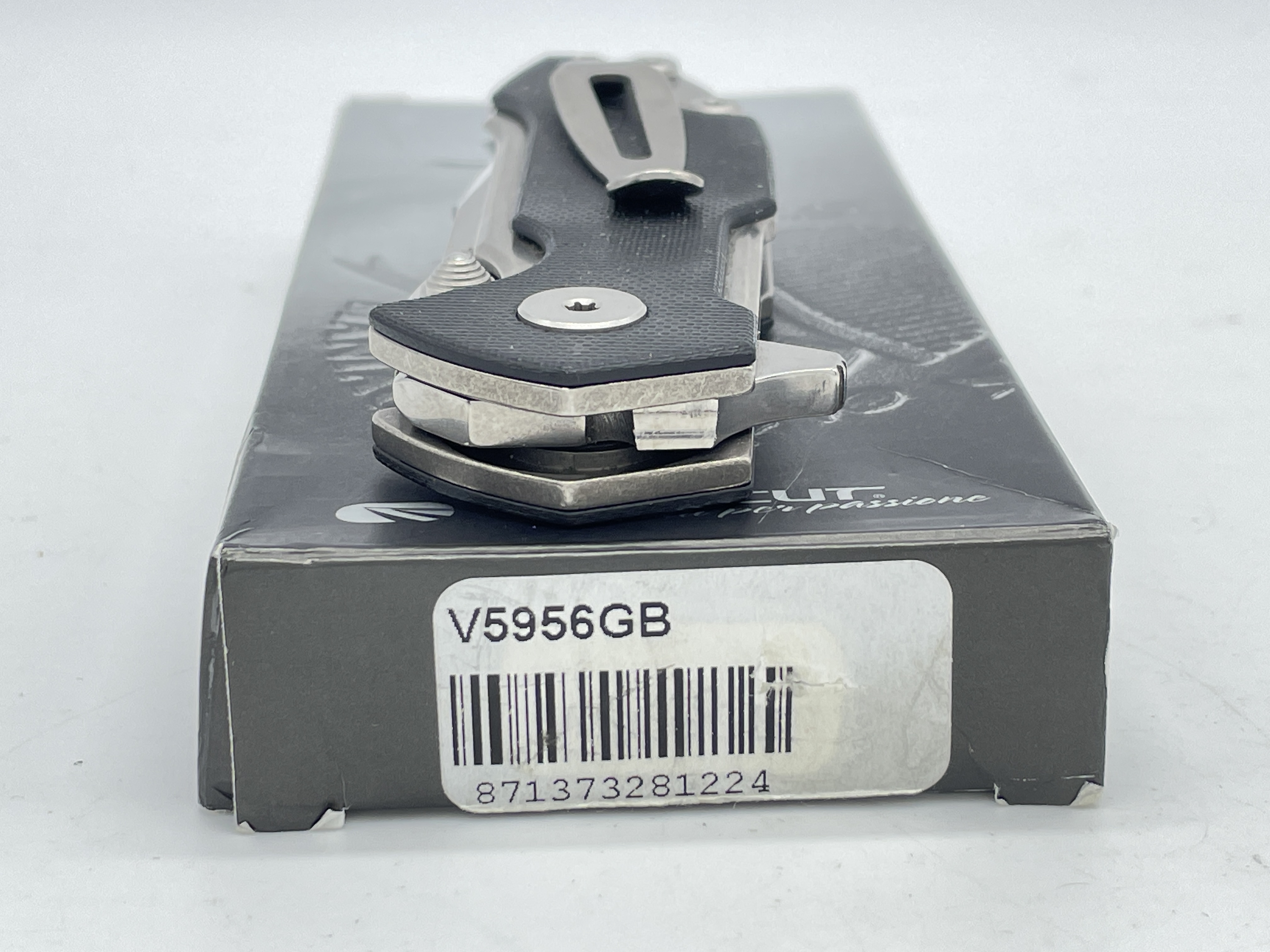 VIPER ITALY V5956GB Hinderer Design Black G10 Spanto Flipper Liner Lock ...