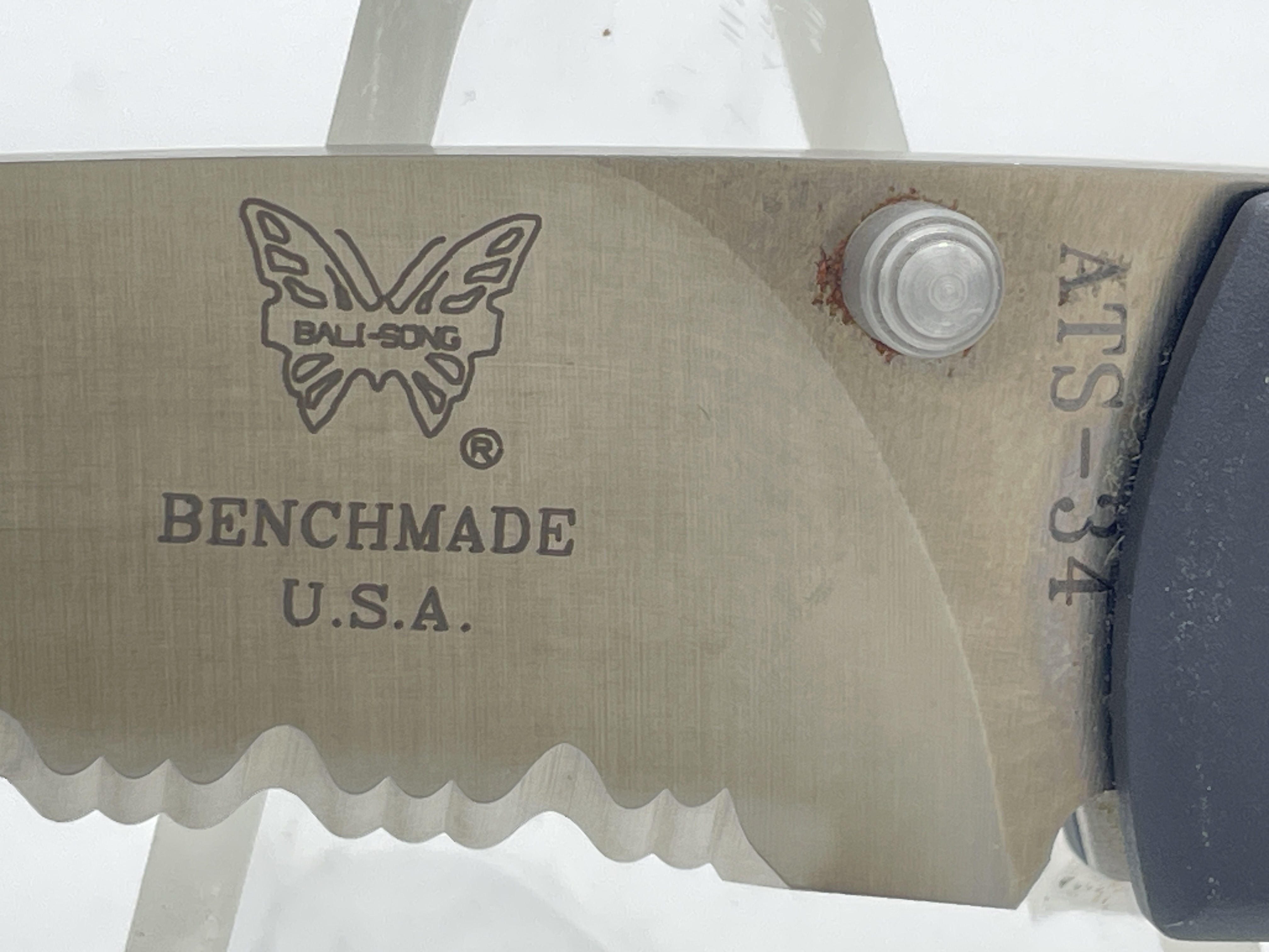 1990s BENCHMADE 625S Crawford Design Serrated Black Liner Lock Leopard MINT