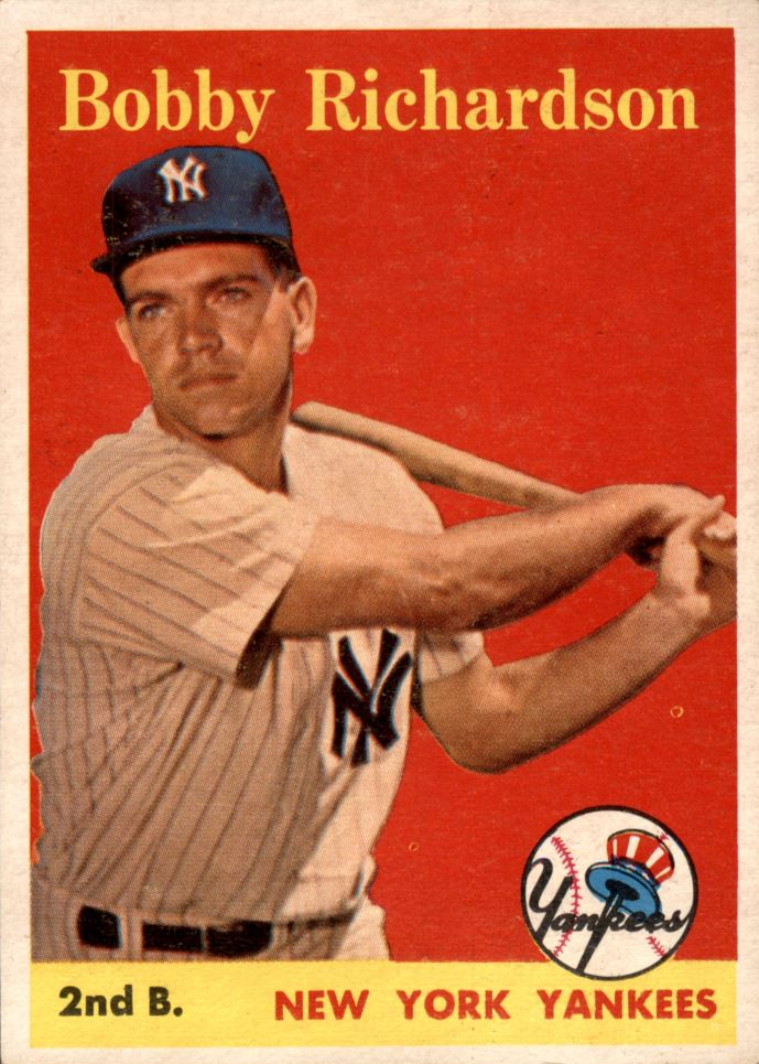 How much is 1958 Topps Baseball Card #101 YN Bobby Richardson (Name in ...