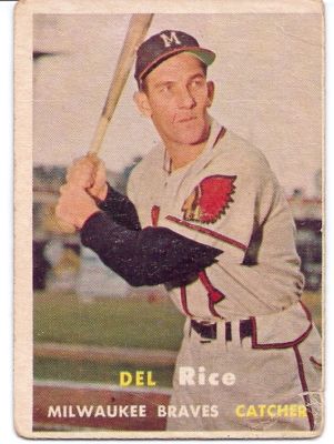 How much is 1957 Topps Baseball #193 Del Rice worth? | iGuide.net Price ...