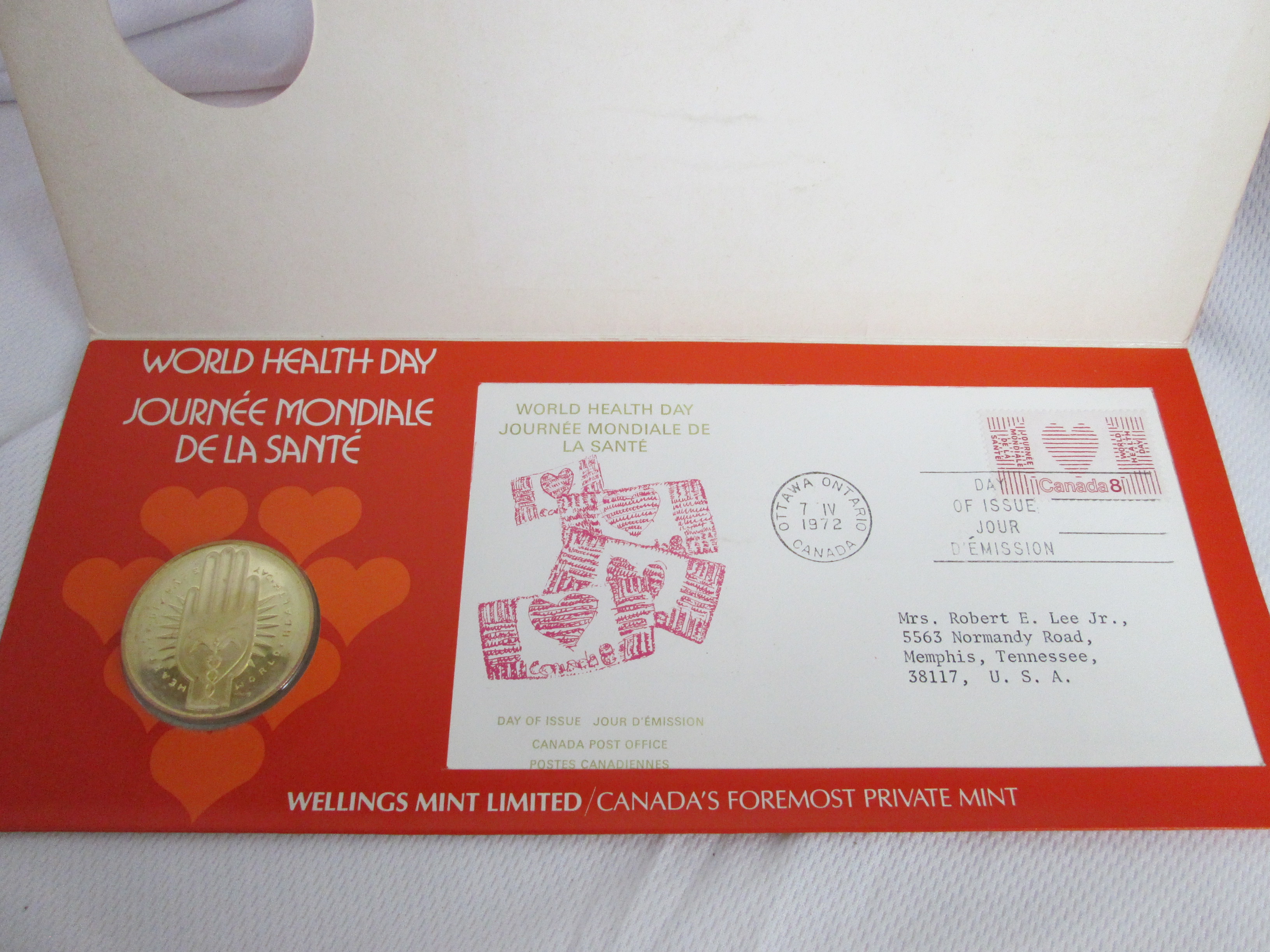 How much is 1972 Wellings Mint World Health Day Sterling Silver ...