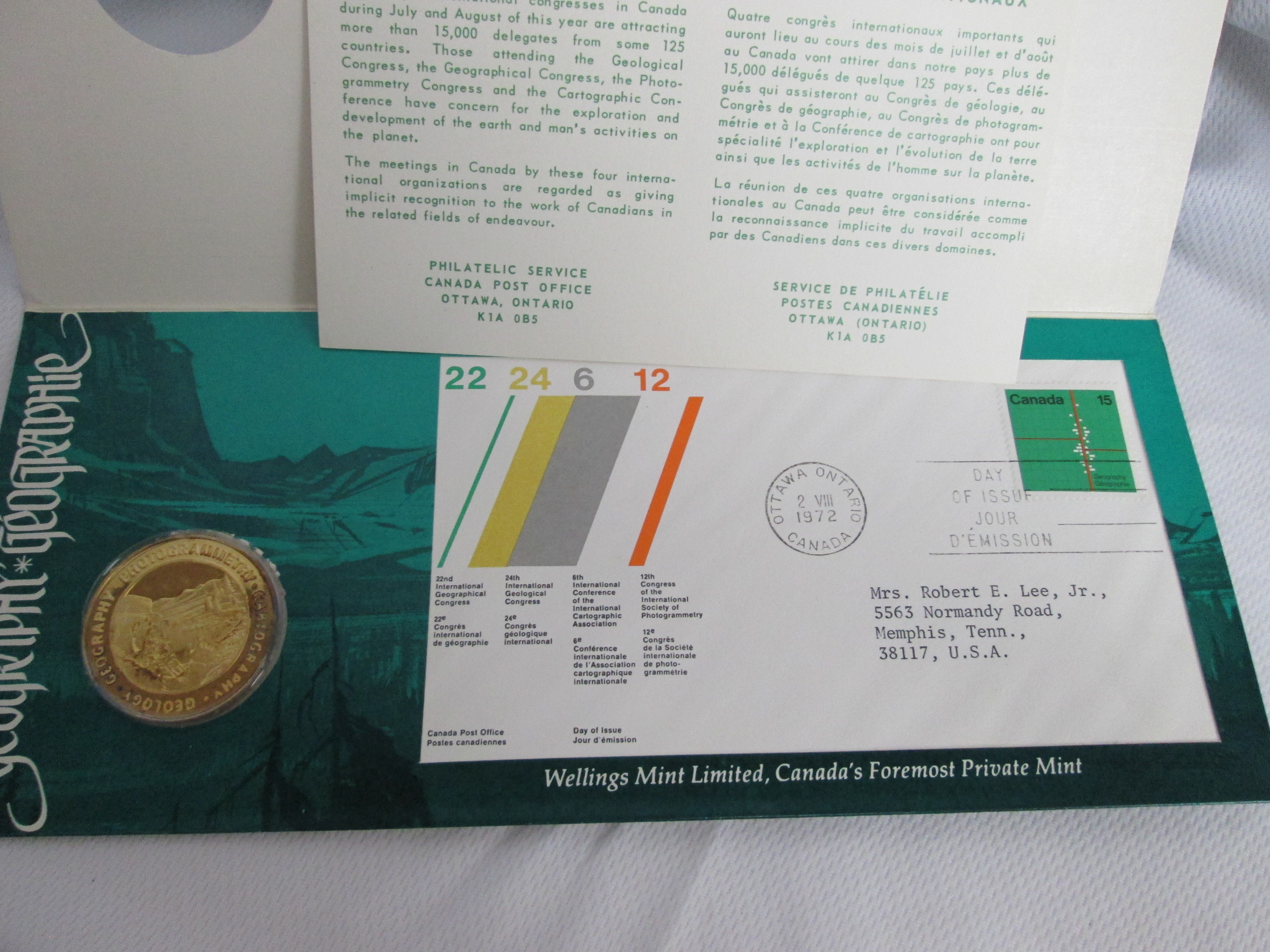 How much is 1972 Wellings Mint International Congress - Geography ...