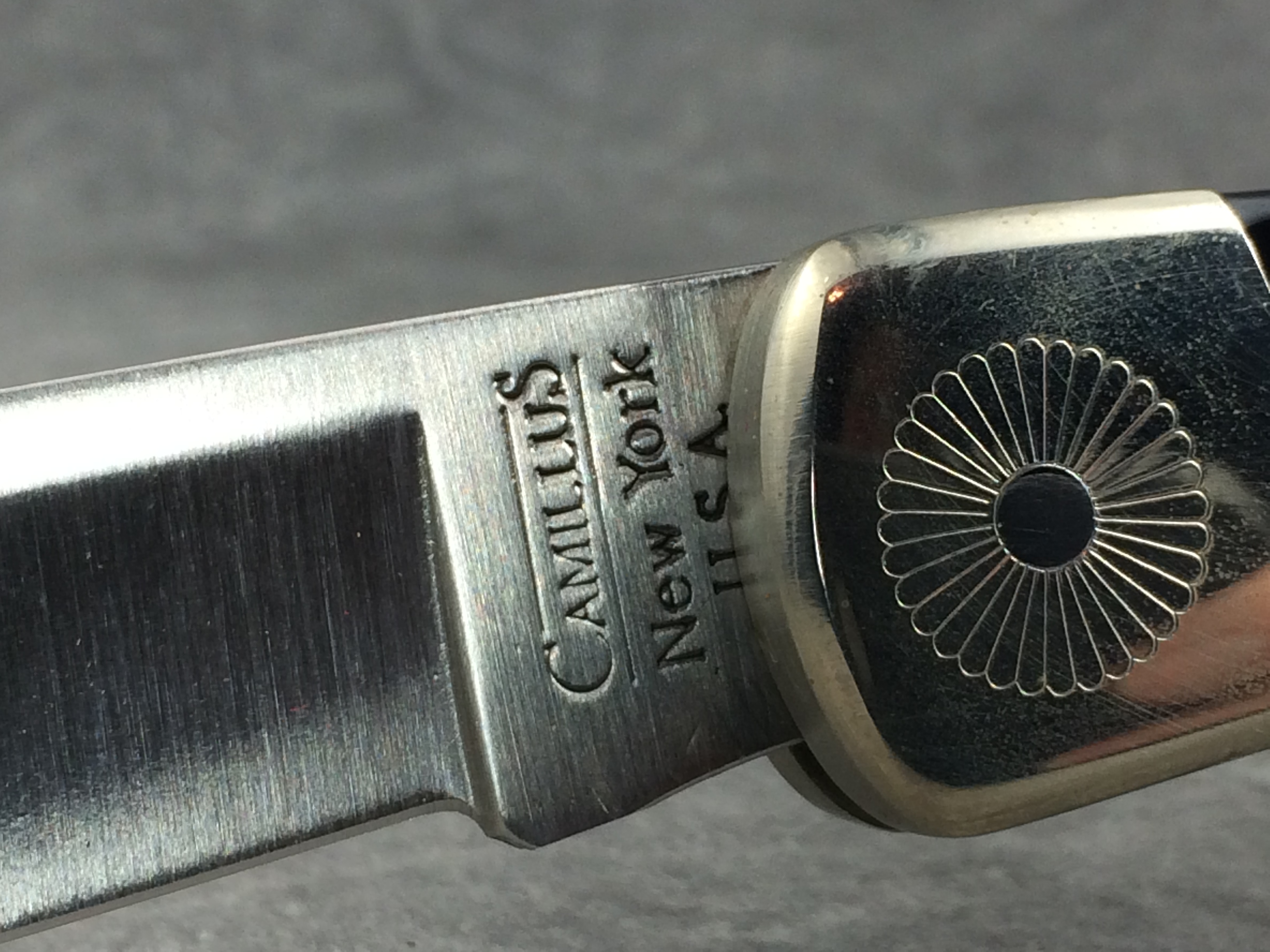 How much is CAMILLUS Heritage 886 Eagle Mother of Pearl With Black/Teal Inlay Folding Lockback ...