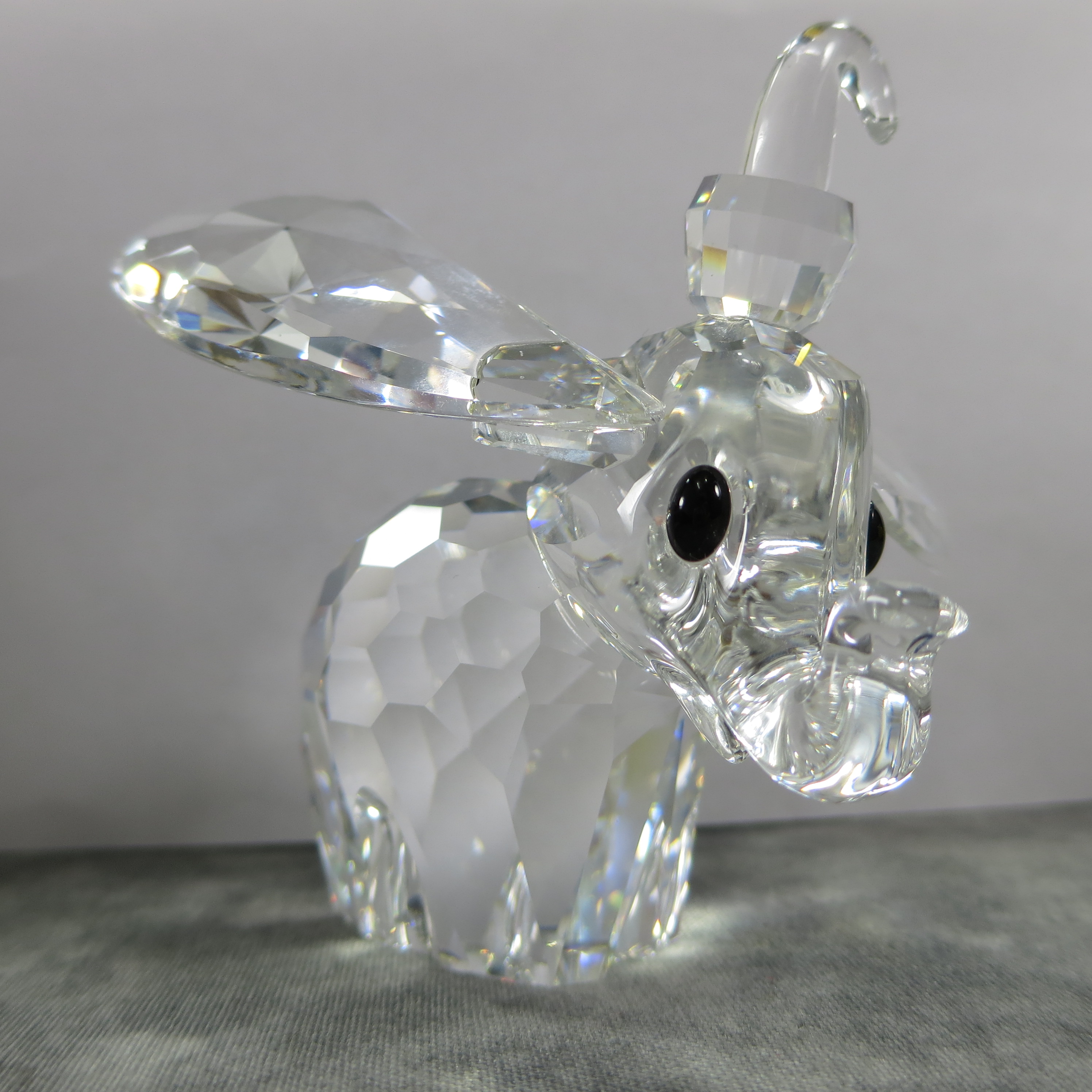 How much is Crystal DUMBO ELEPHANT 2-5/8 inch Figurine with Black Eyes ...
