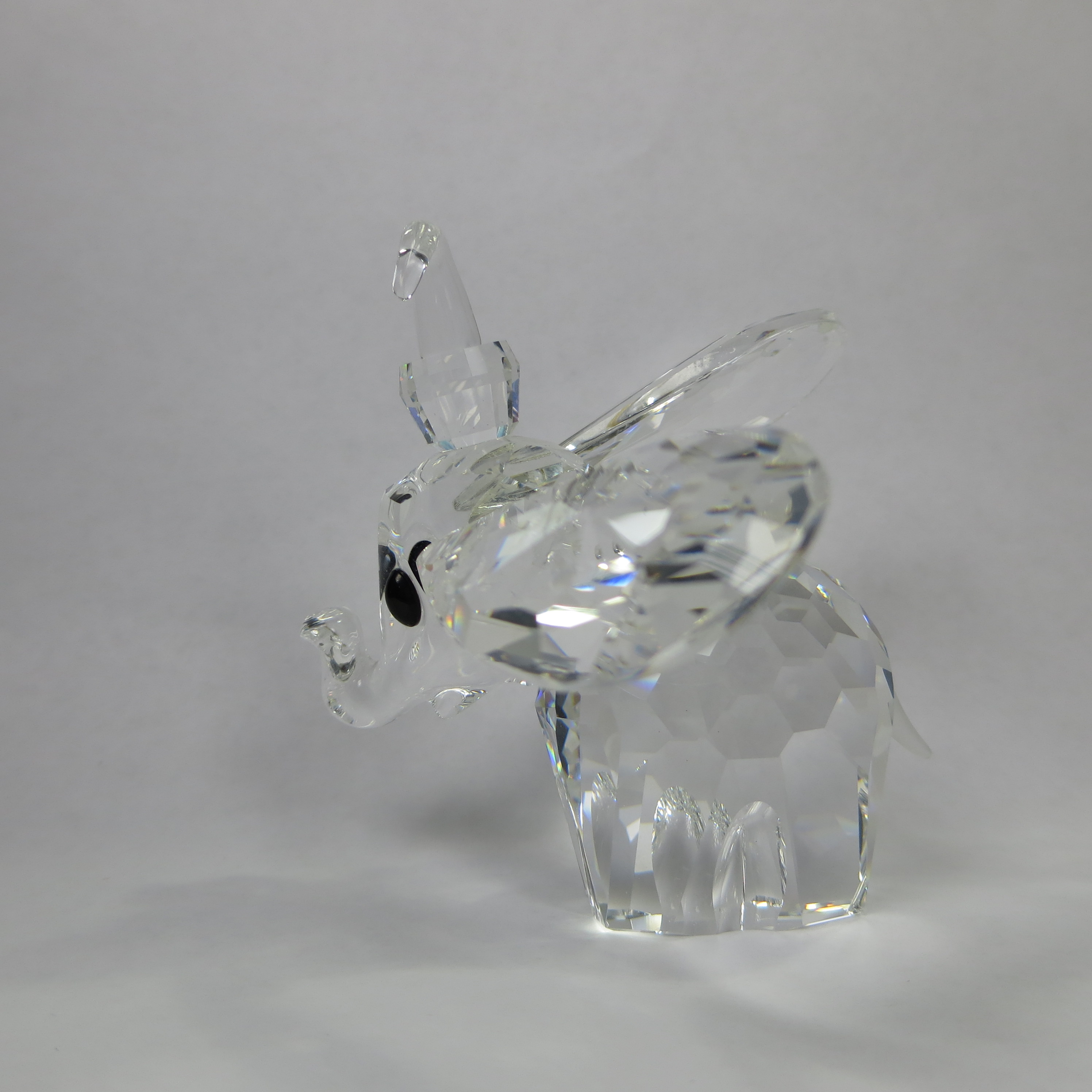 How much is Crystal DUMBO ELEPHANT 2-5/8 inch Figurine with Black Eyes ...