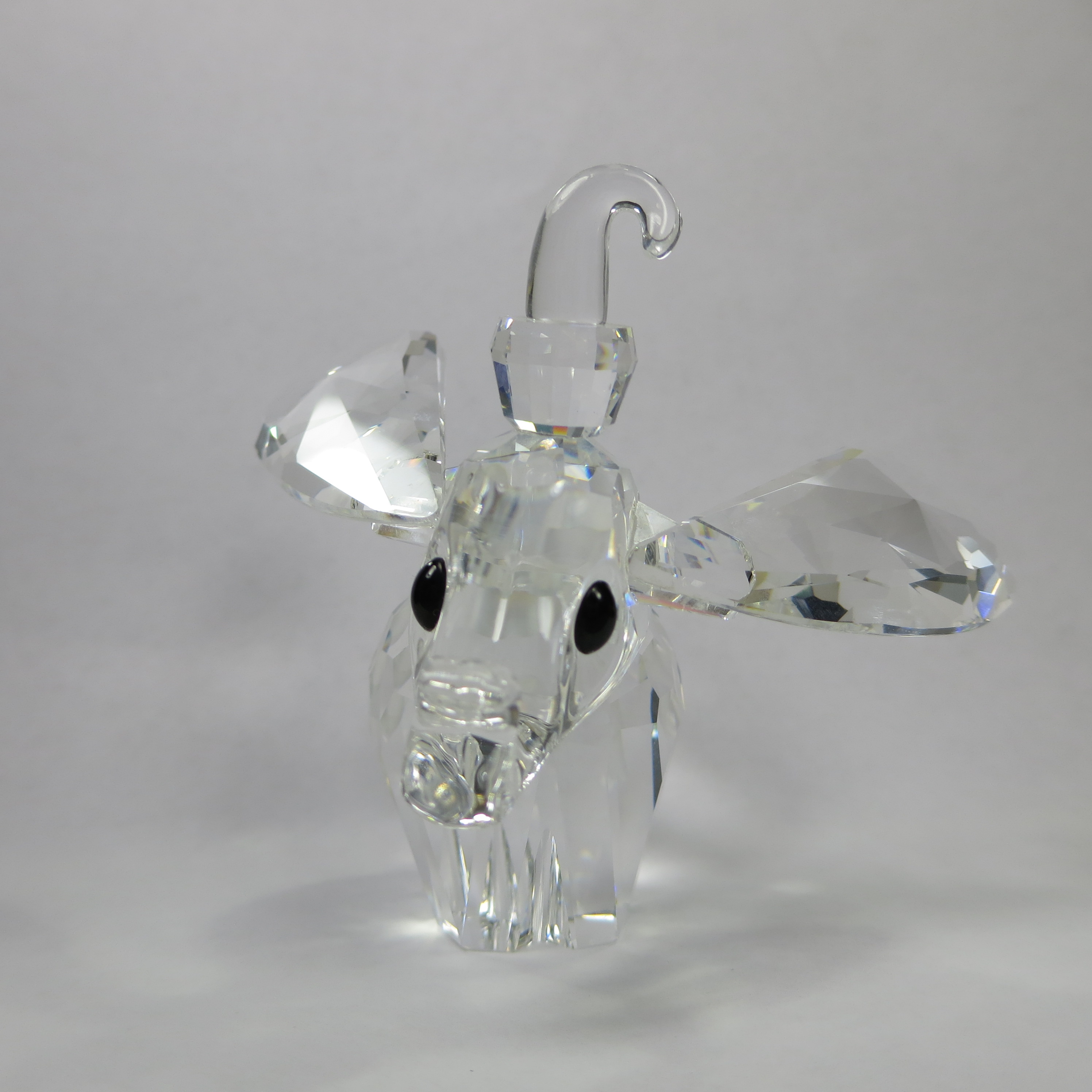 How much is Crystal DUMBO ELEPHANT 2-5/8 inch Figurine with Black Eyes ...