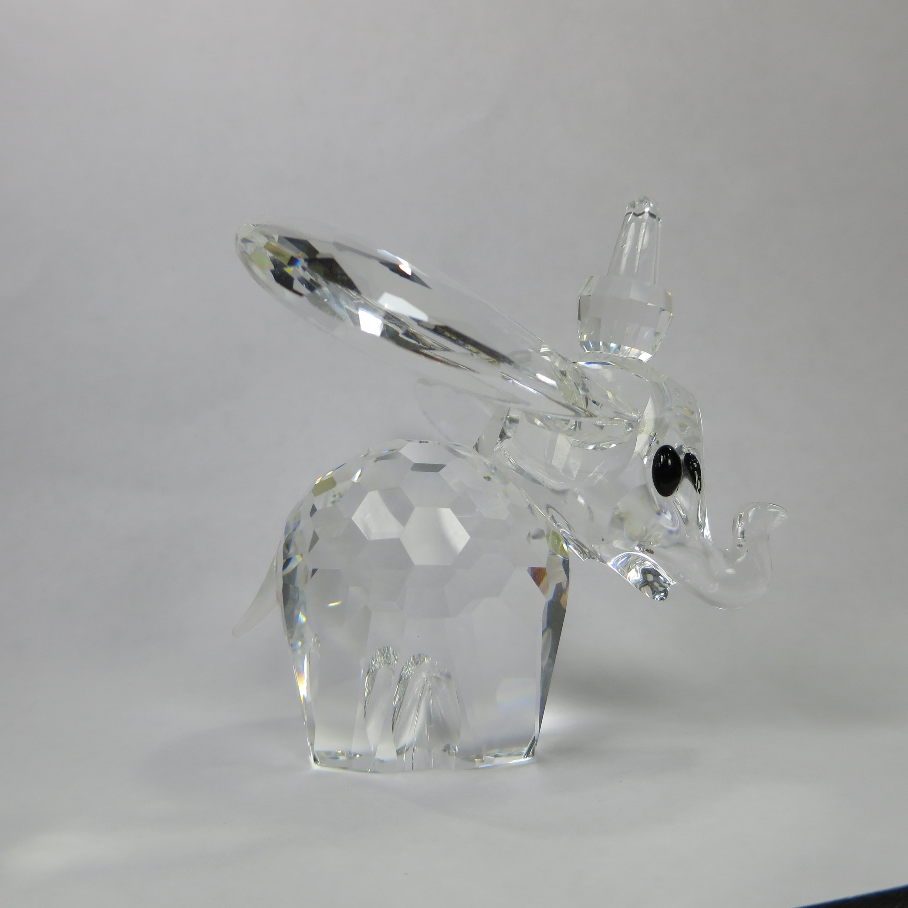 How much is Crystal DUMBO ELEPHANT 2-5/8 inch Figurine with Black Eyes ...