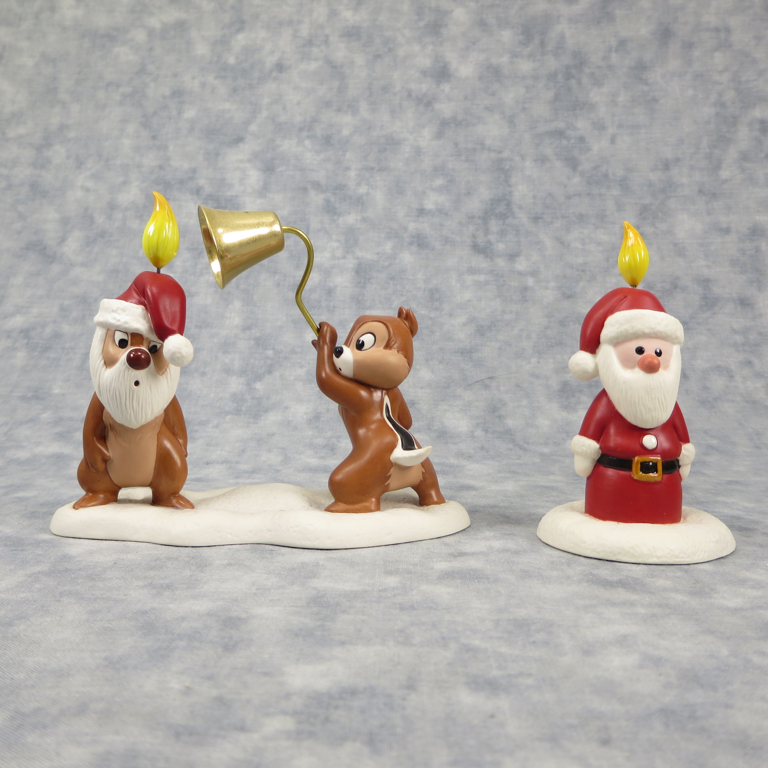 How much is CHIP N' DALE & SANTA CANDLE Mischief Makers 4-1/8 inch ...