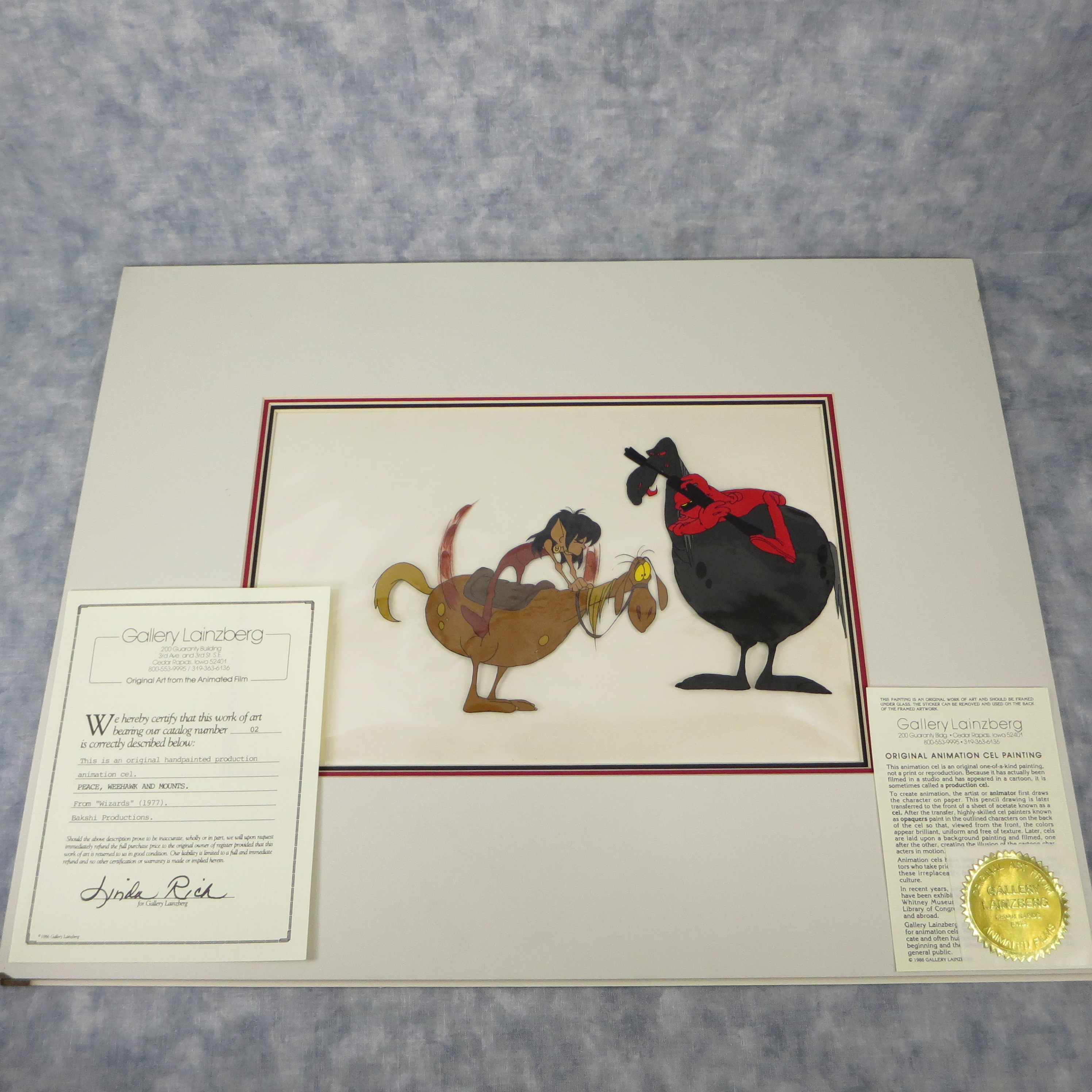 How much is Wizards 'PEACE, WEEHAWK AND MOUNTS' Original Animation ...