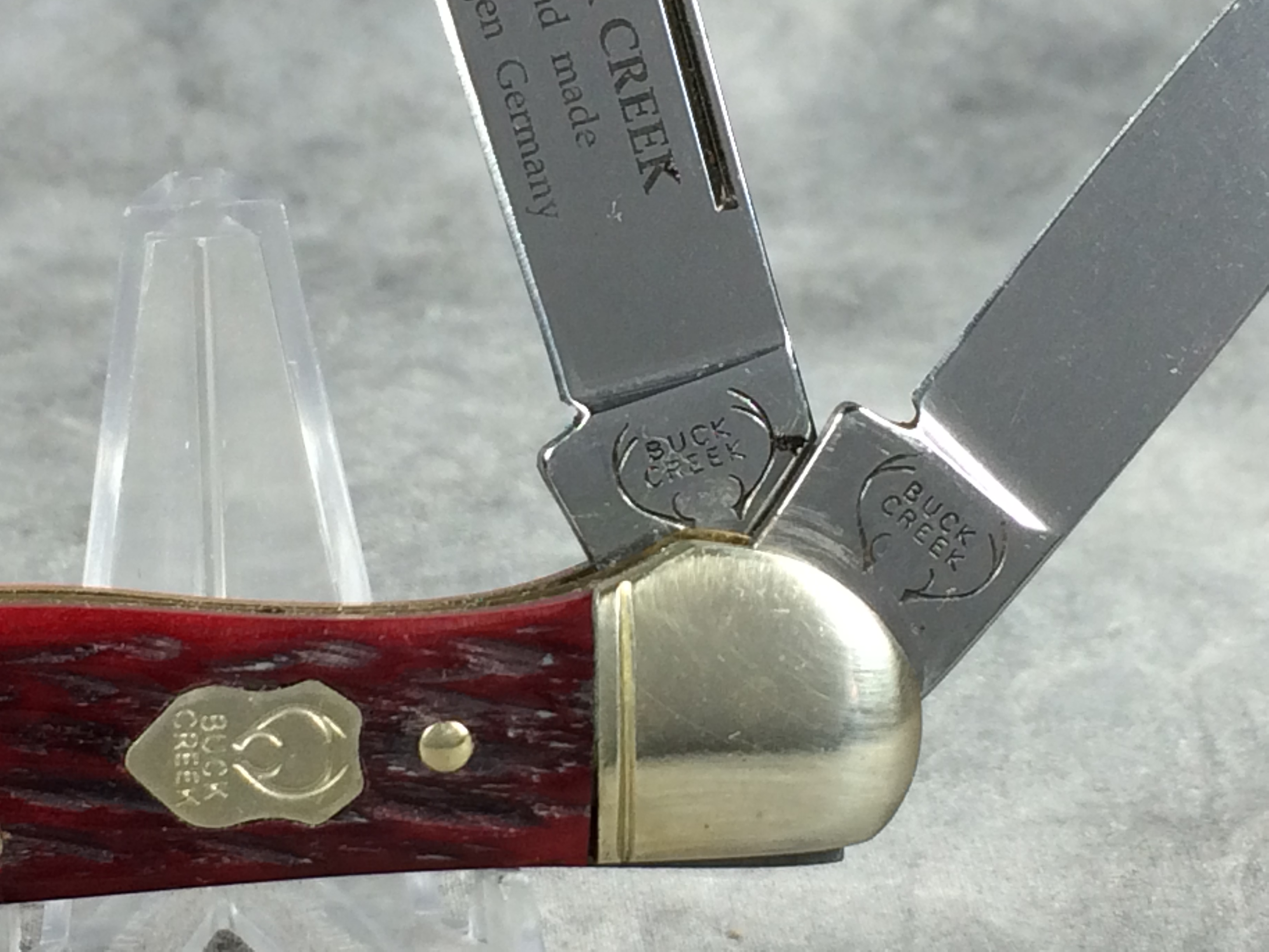 How much is BUCK CREEK Dark Red Jigged Bone Handmade 2-Blade Copperhead ...