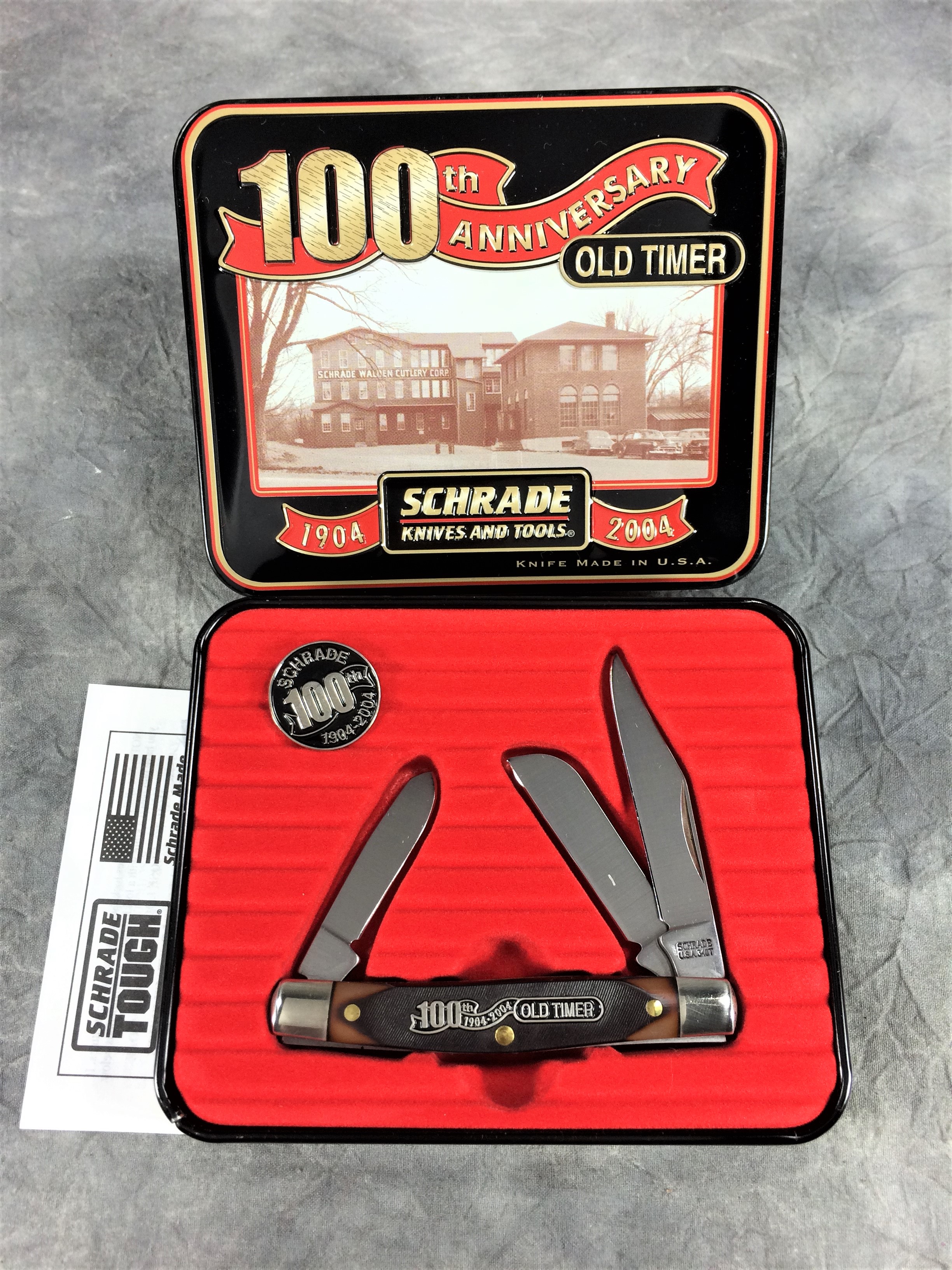 How much is 2004 SCHRADE USA 34OT Old Timer *100TH ANNIVERSARY* Sawcut ...