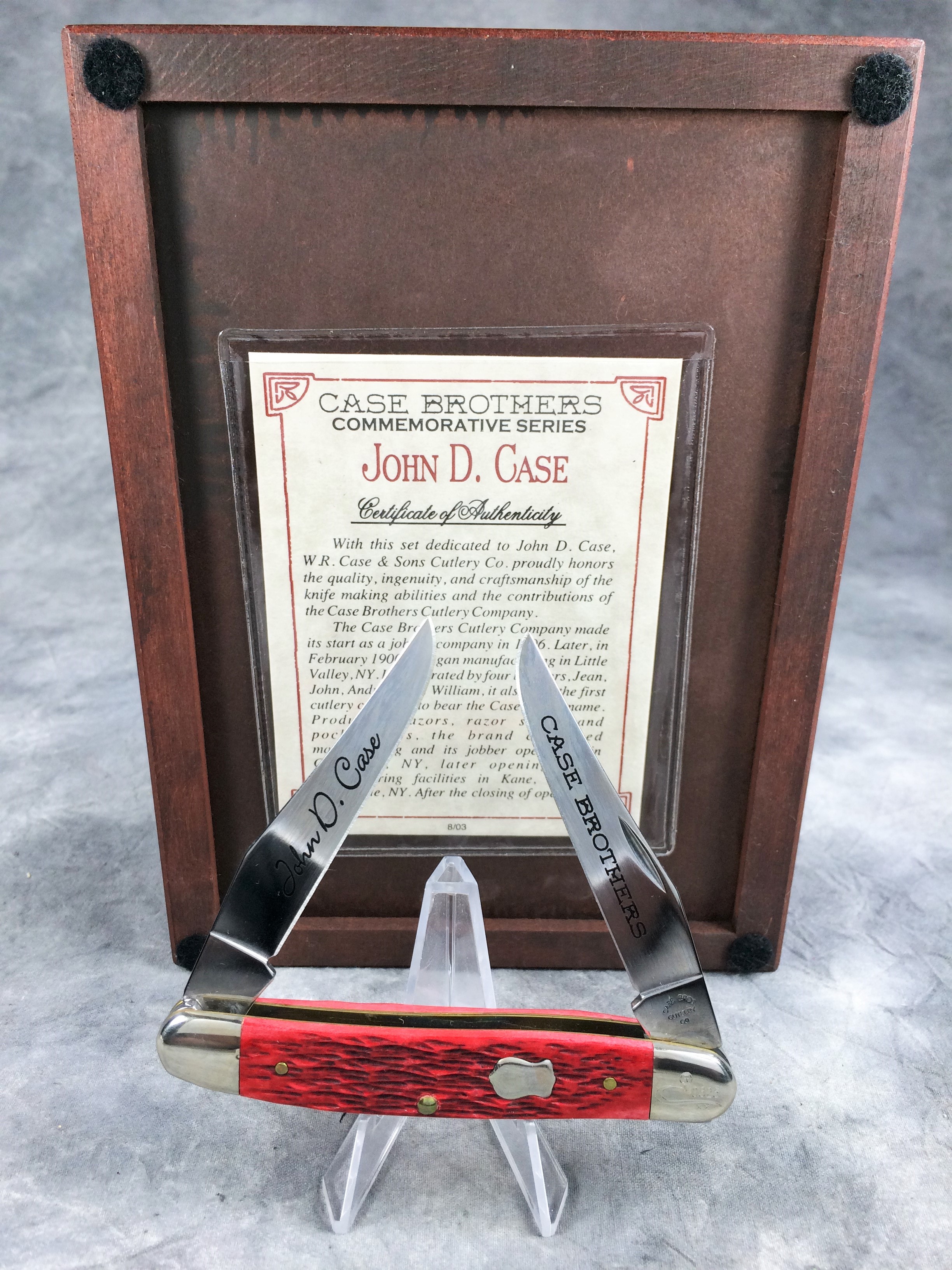 How much is 2003 CASE BROS Limited Ed *JOHN D. CASE* Old Red Jig Bone ...