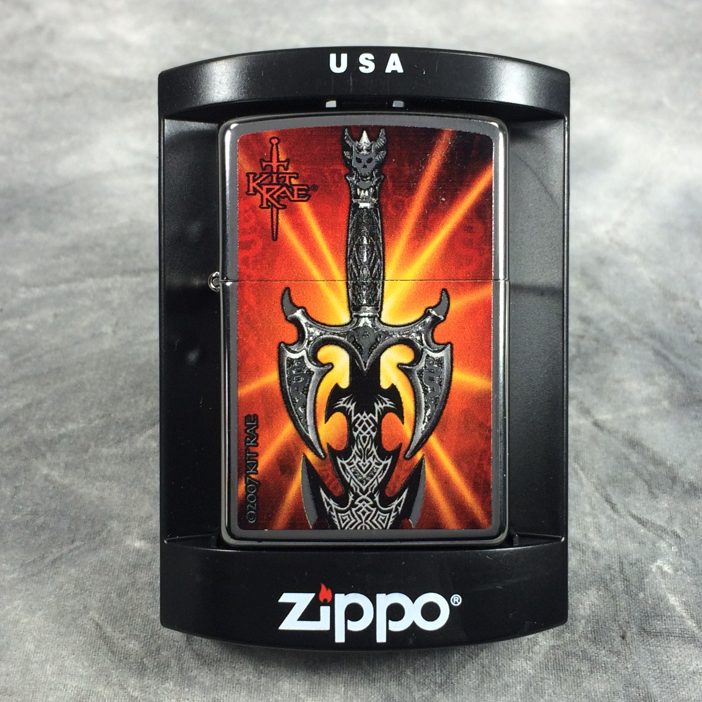 How much is KIT RAE KILGORIN SWORD Polished Chrome Lighter (Zippo 24788 ...