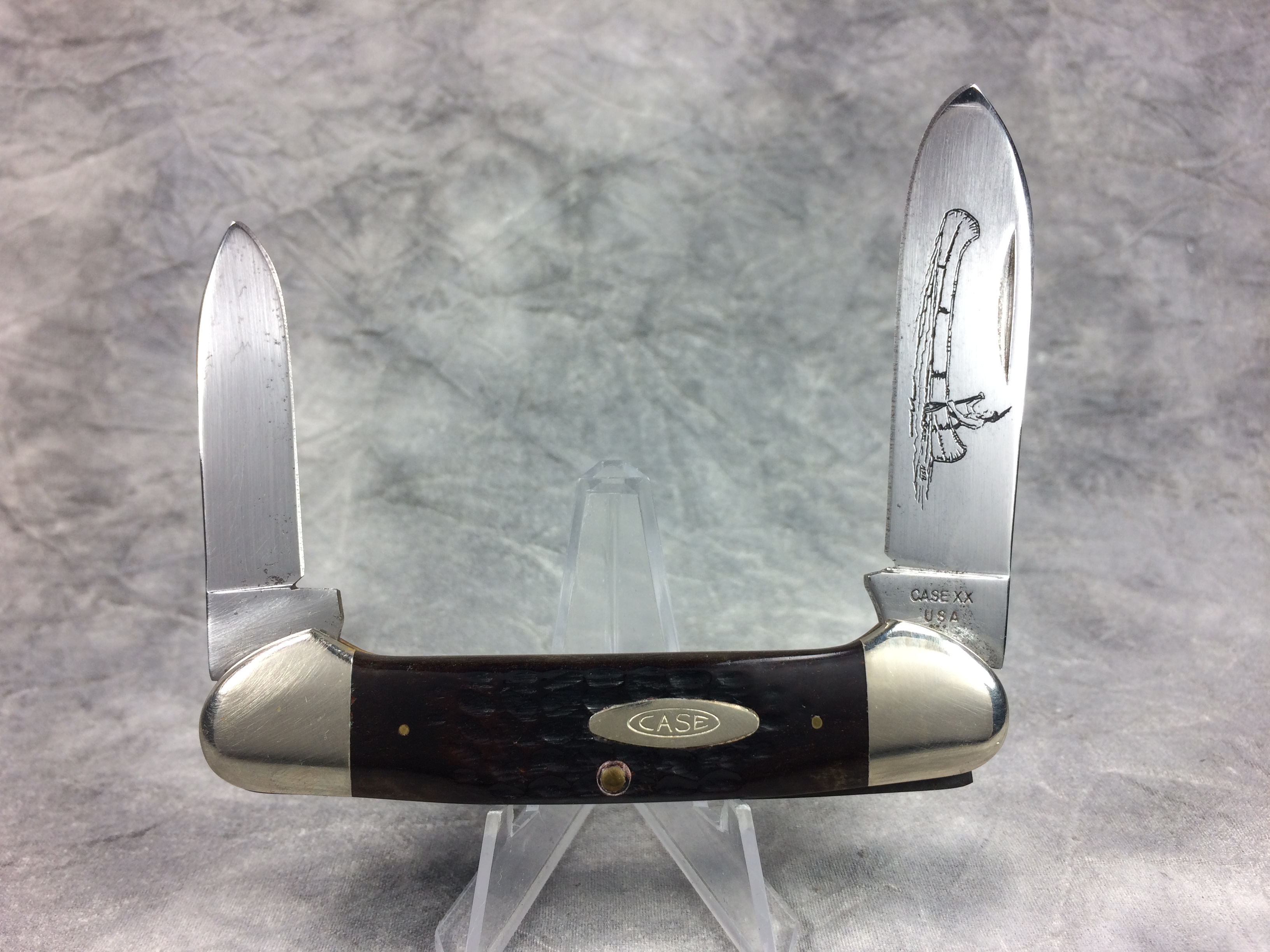 How much is 1977 CASE XX USA 62131 Brown Jigged Bone Canoe *Etched ...