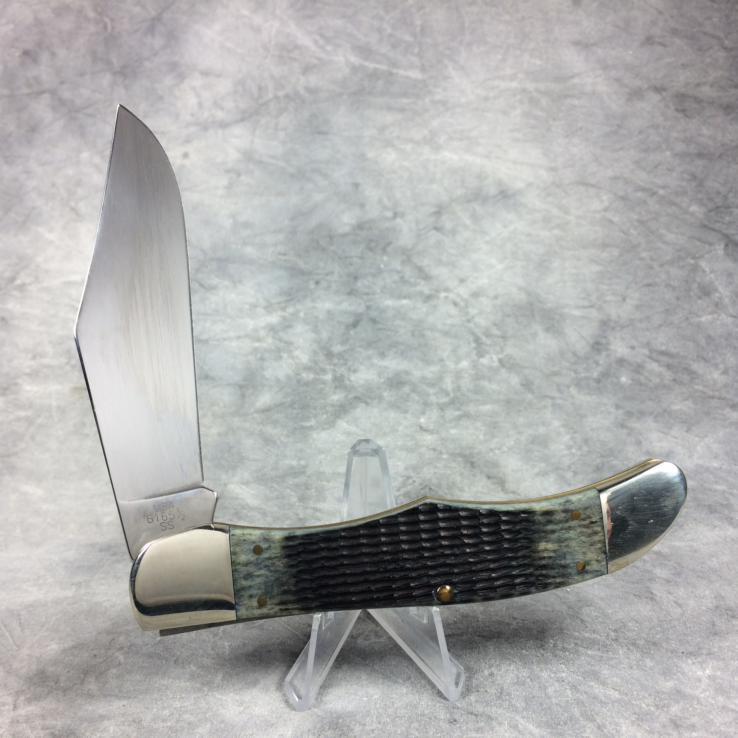 How much is 2000 CASE XX 6165-1/2 SS Moss Green Jigged Bone CCC Life ...