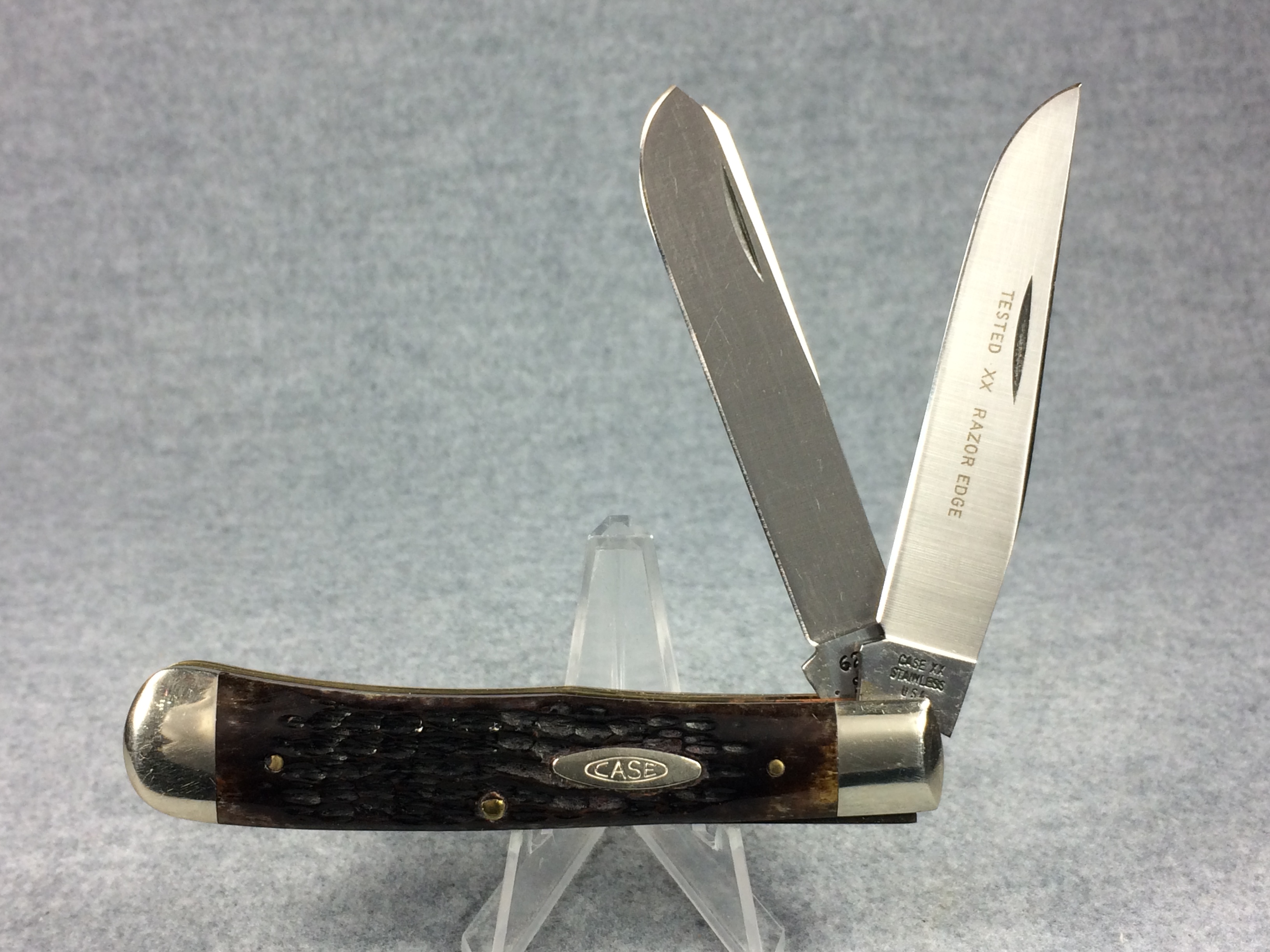 How much is 1979 CASE XX STAINLESS USA 6254 SSP Razor Edge Brown Jigged ...