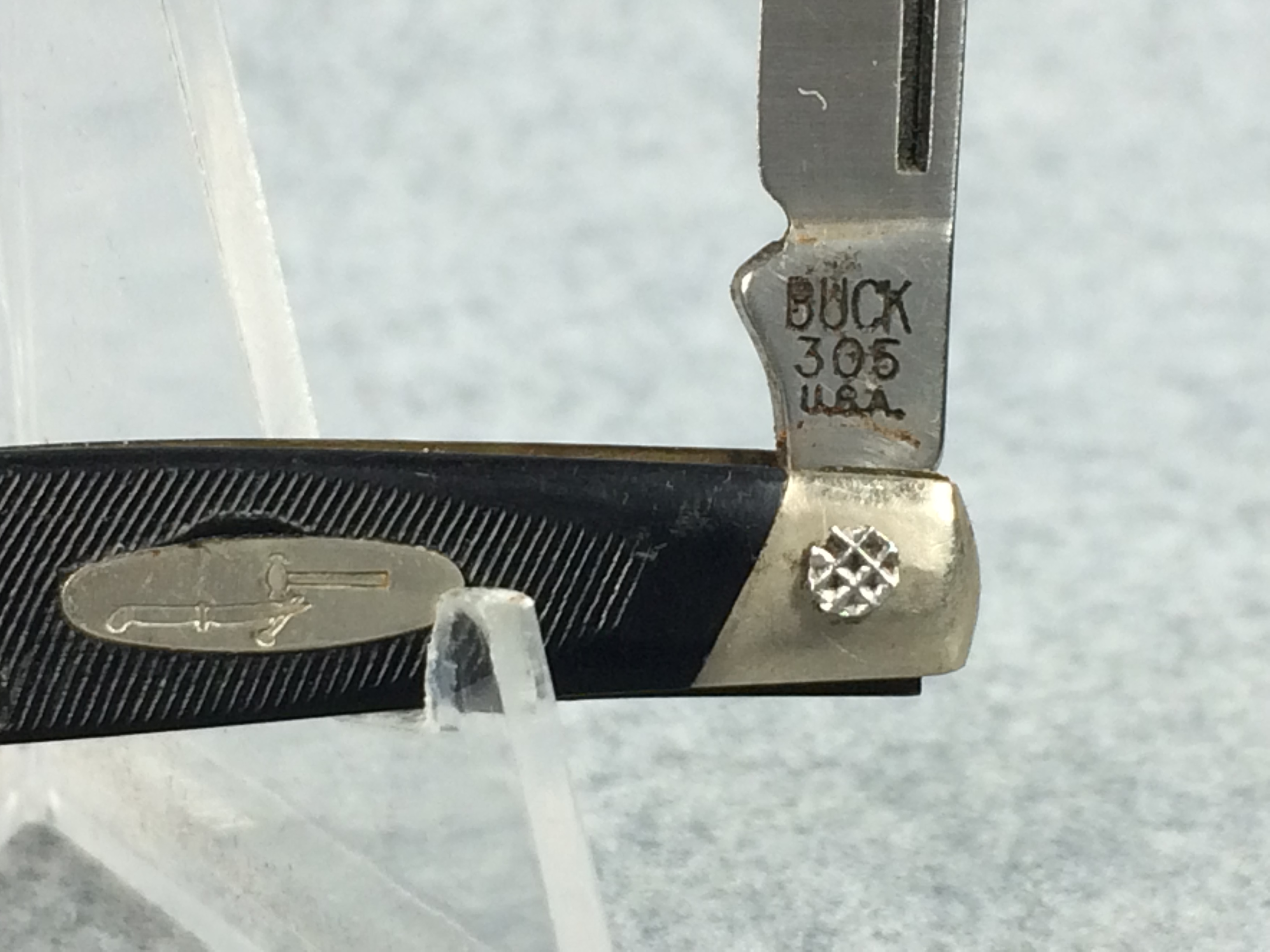 How much is 1972-1986 BUCK USA 305 Black sawcut delrin Pen Knife worth ...